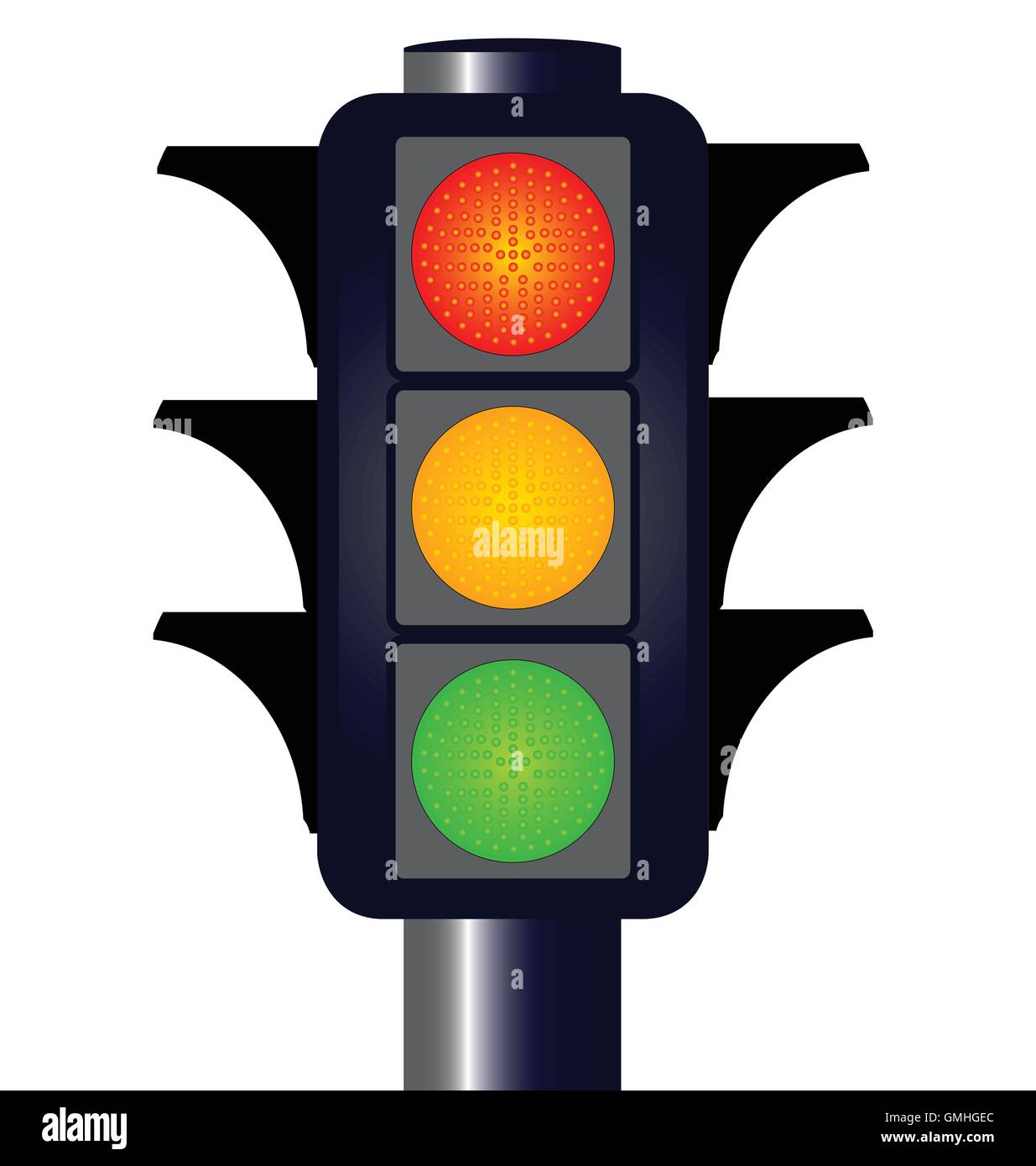 Hooded Traffic Lights Stock Vector Image & Art - Alamy