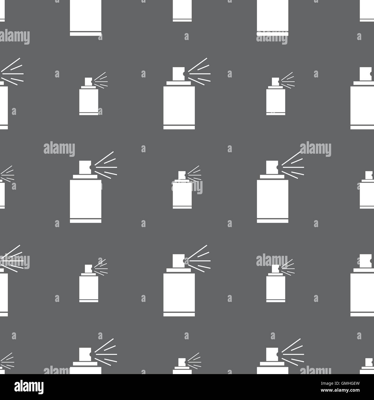 Graffiti spray can sign icon. Aerosol paint symbol. Seamless pattern on ...