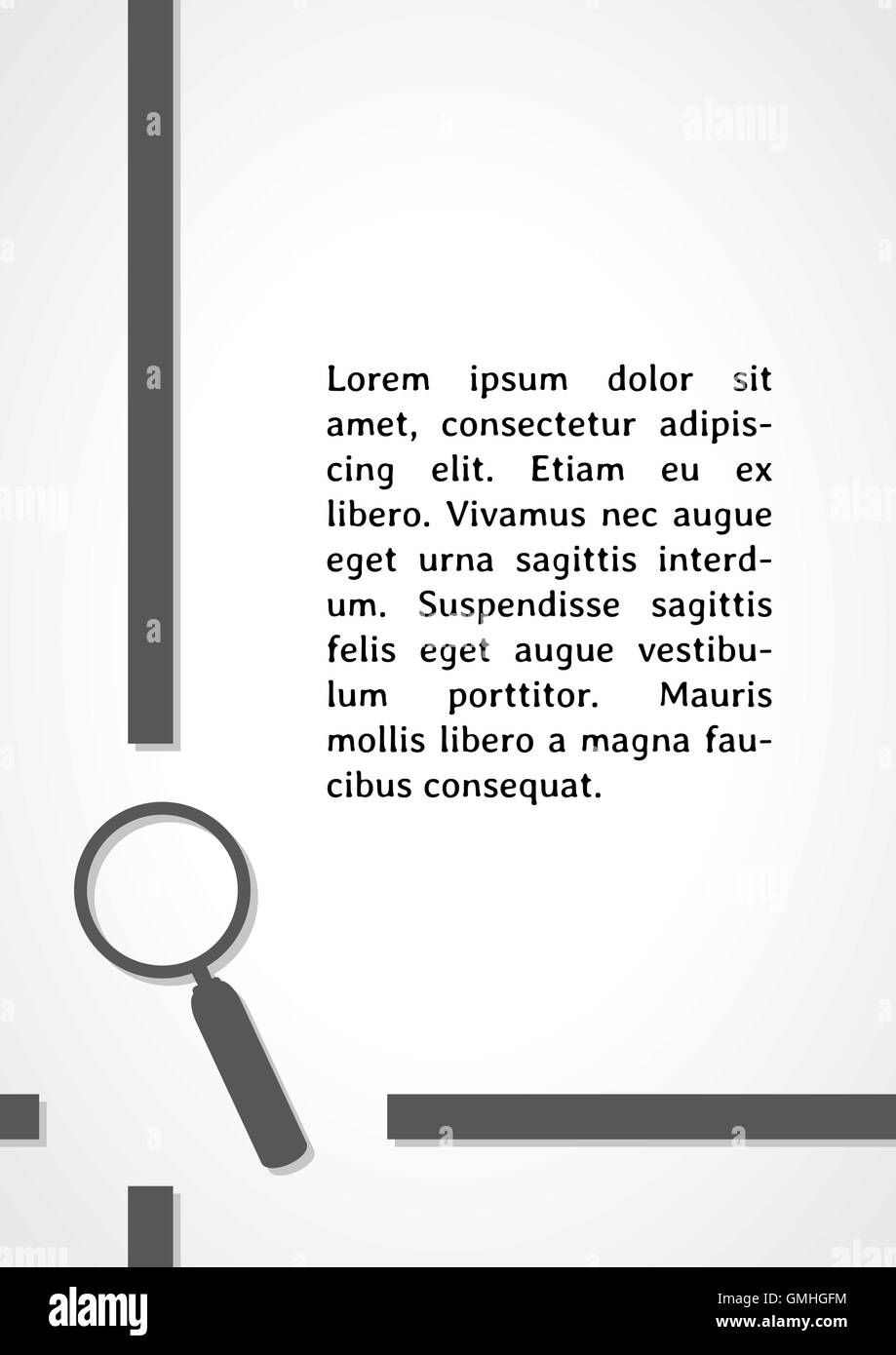 magnifying glass symbol dark infographics Stock Vector Image & Art - Alamy