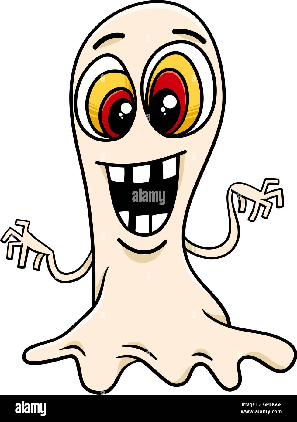 ghost or spook cartoon Stock Vector Image & Art - Alamy