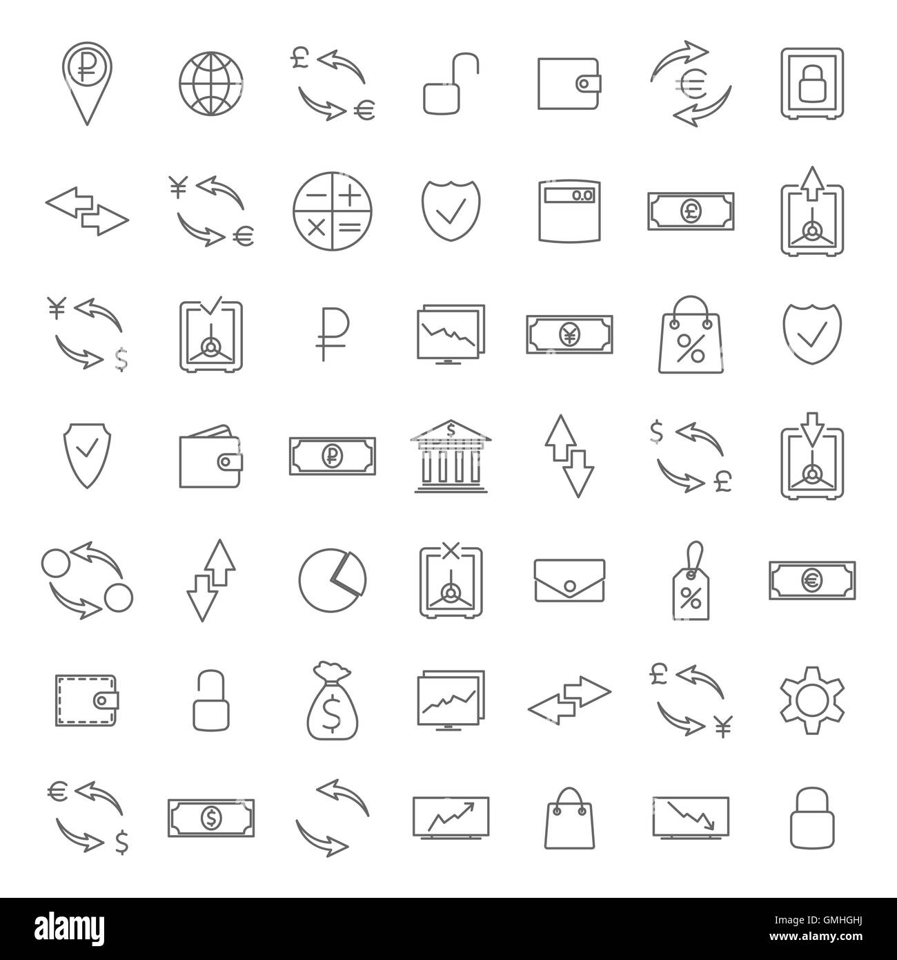 Finance icons, vector illustration Stock Vector Image & Art - Alamy