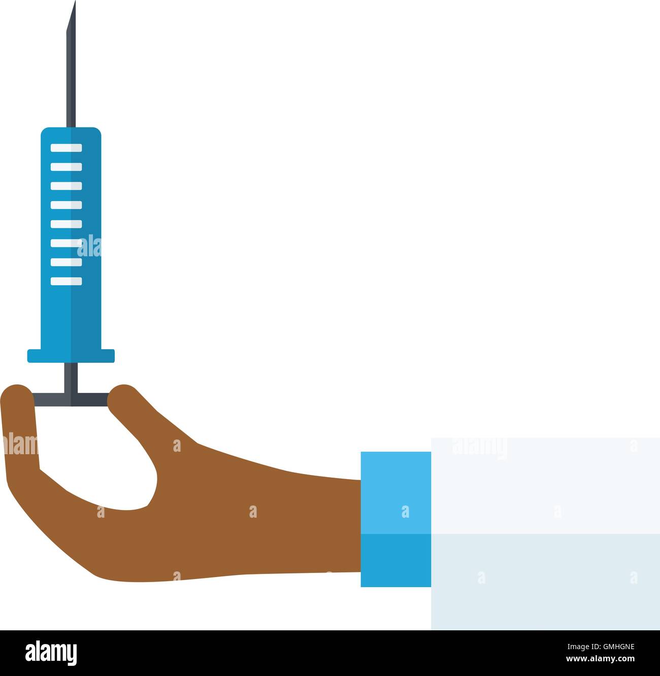 Holding syringe Stock Vector Images - Alamy