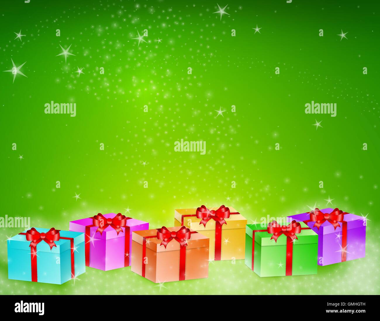 Blue christmas presents red Stock Vector Images - Alamy