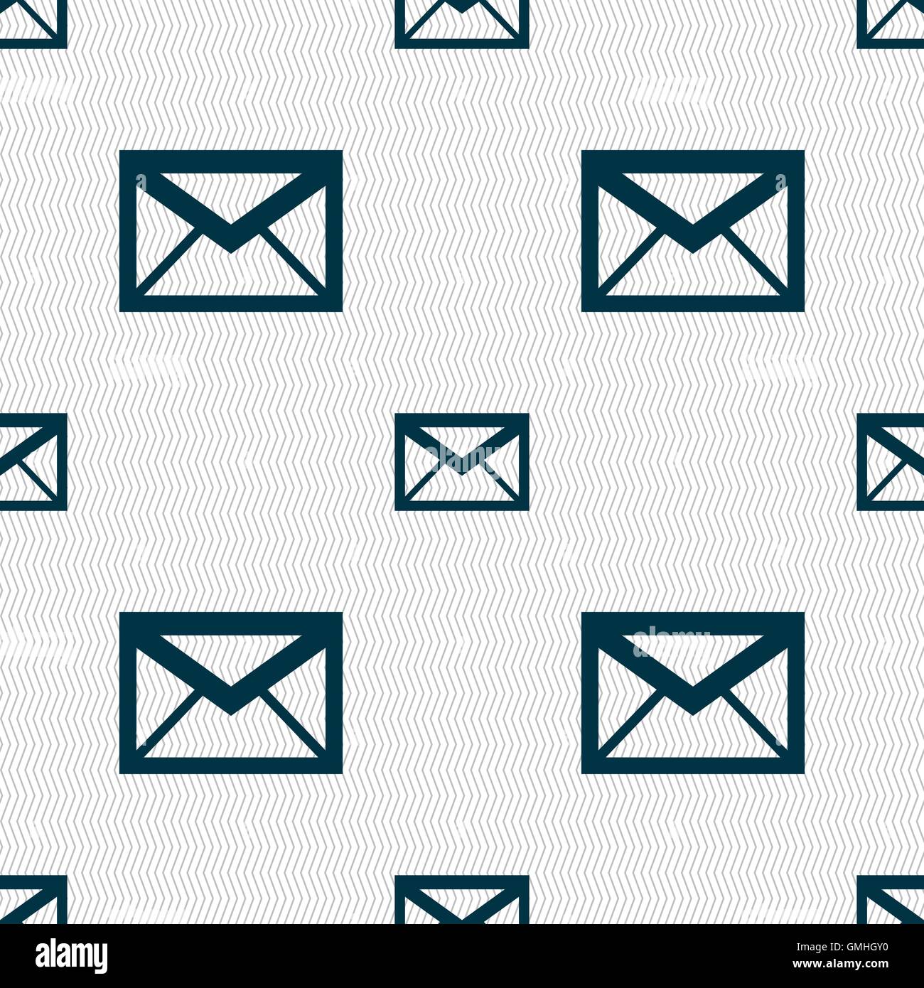 Mail icon. Envelope symbol. Message sign. navigation button. Seamless ...