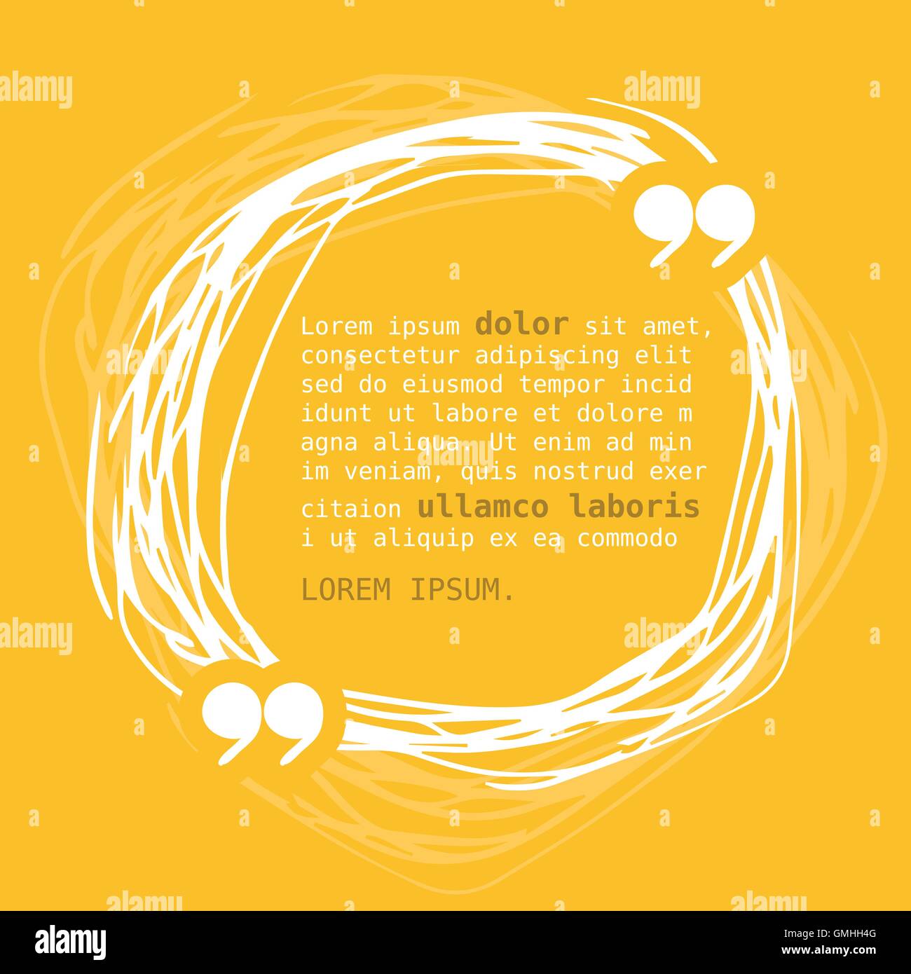 Circle frame with quote on yellow background Stock Vector Image & Art ...