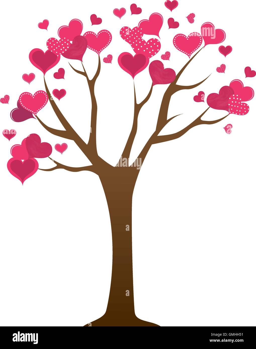 heart tree of love Stock Vector Image & Art - Alamy