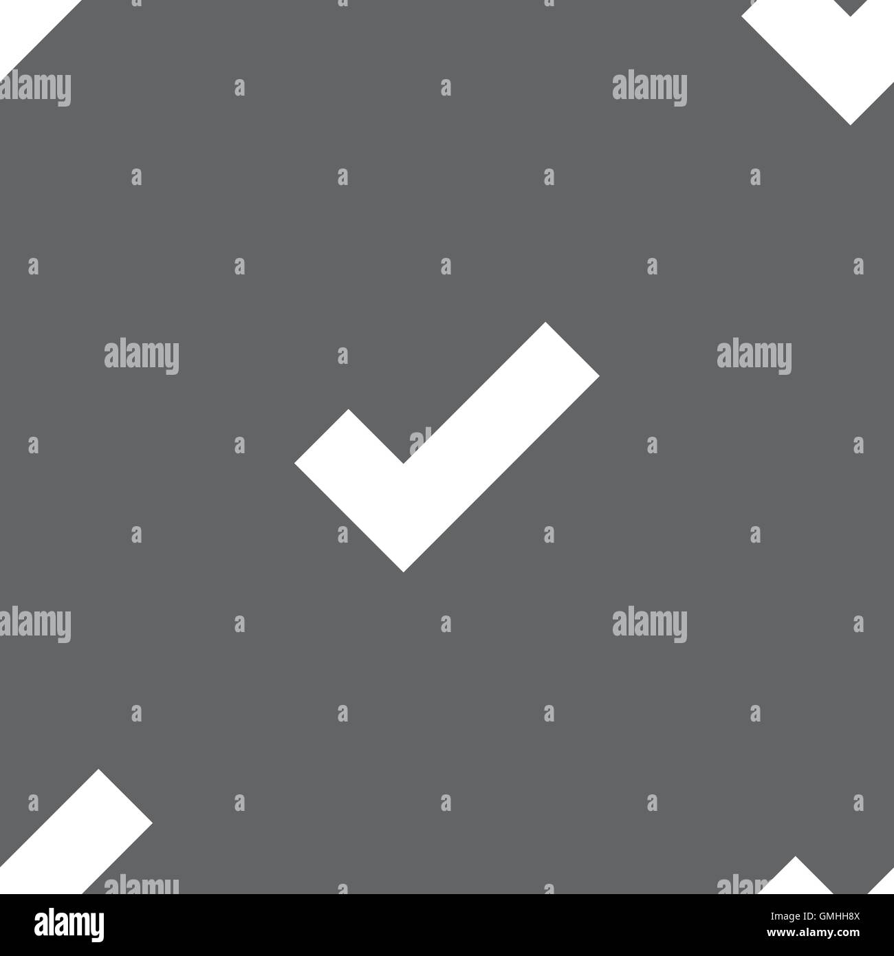 Check mark sign icon . Confirm approved symbol. Seamless pattern on a ...