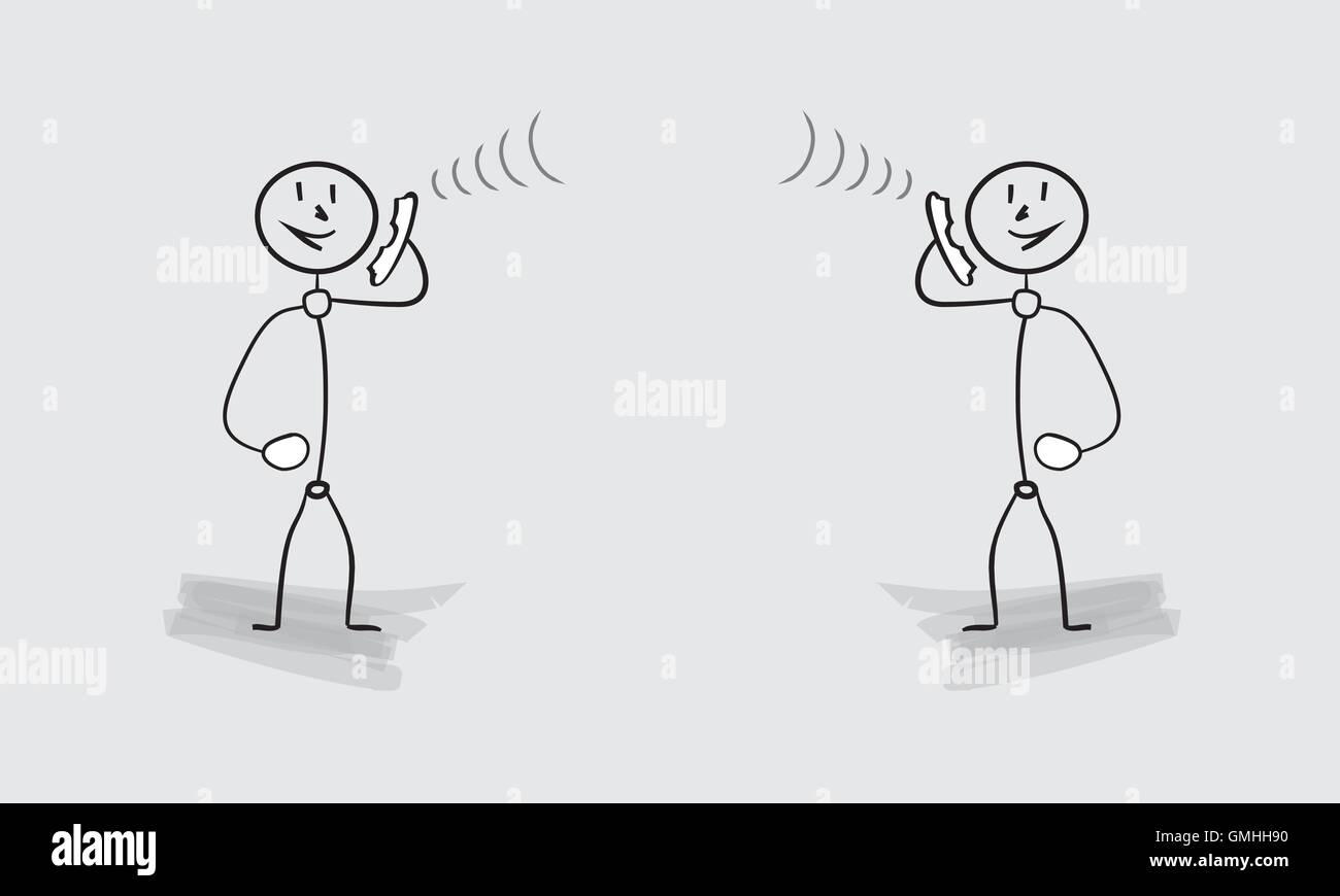 Young people mobile phone Stock Vector Images - Alamy