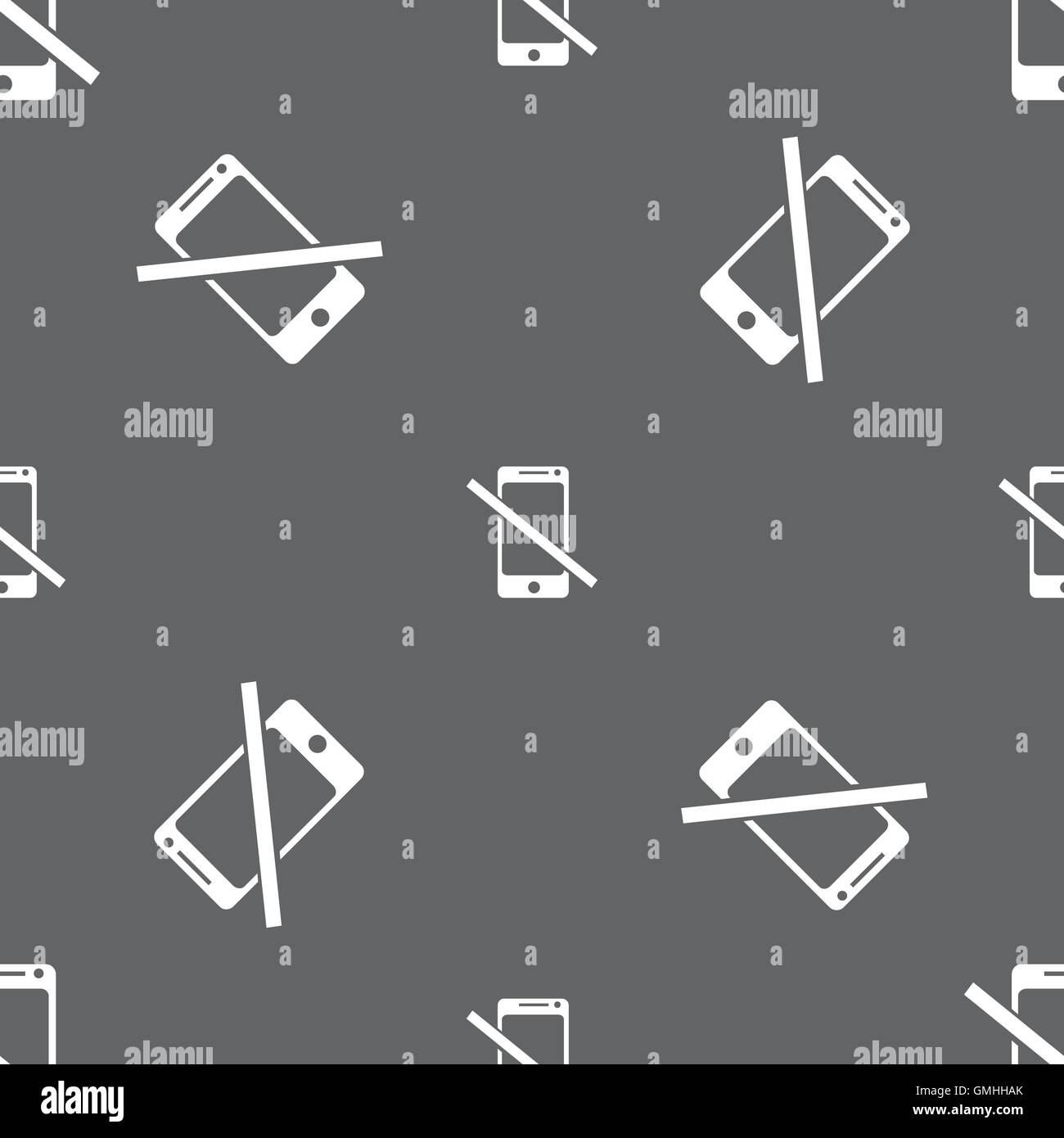 Do not call. Smartphone signs icon. Support symbol. Seamless pattern on ...