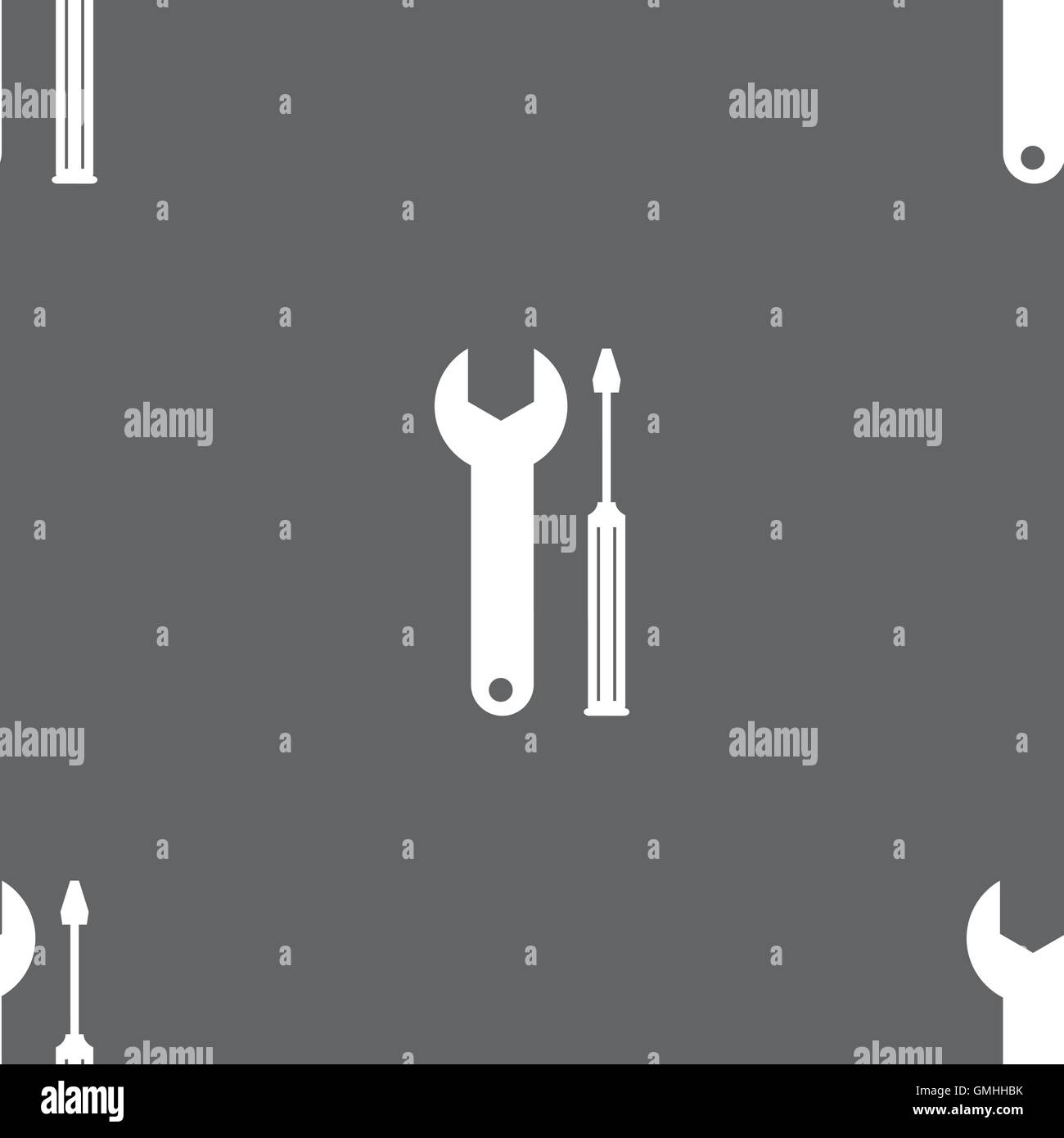 Repair tool sign icon. Service symbol. screwdriver with wrench ...