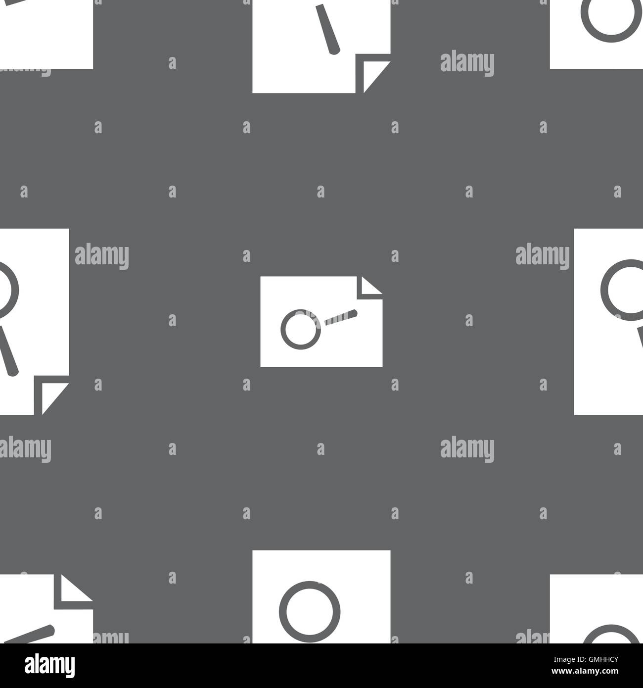 Search in file sign icon. Find document symbol. Seamless pattern on a ...