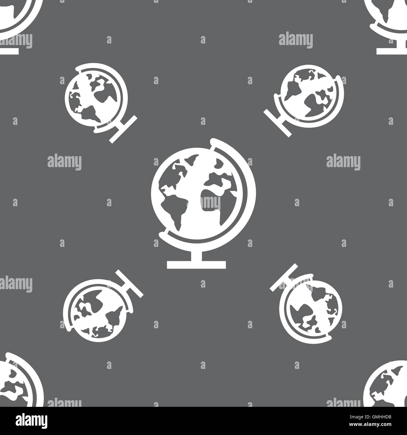 Globe sign icon. World map geography symbol. Globes on stand for ...