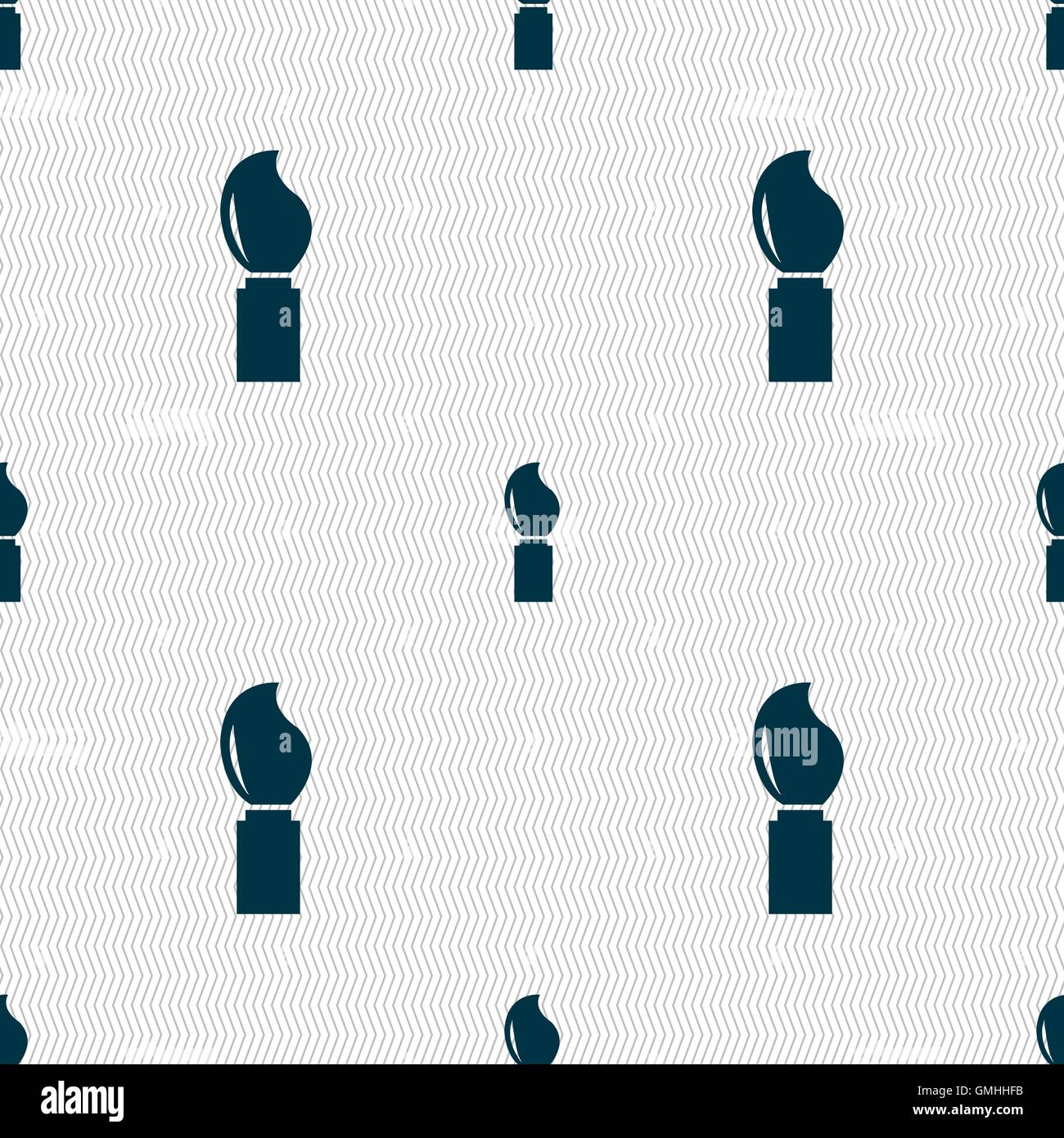 Paint brush sign icon. Artist symbol. Seamless abstract background with ...