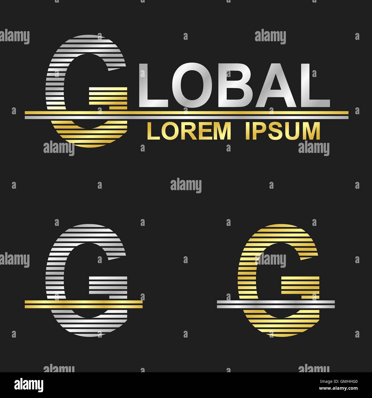 Letter rectangle logo sign symbol hi-res stock photography and images ...