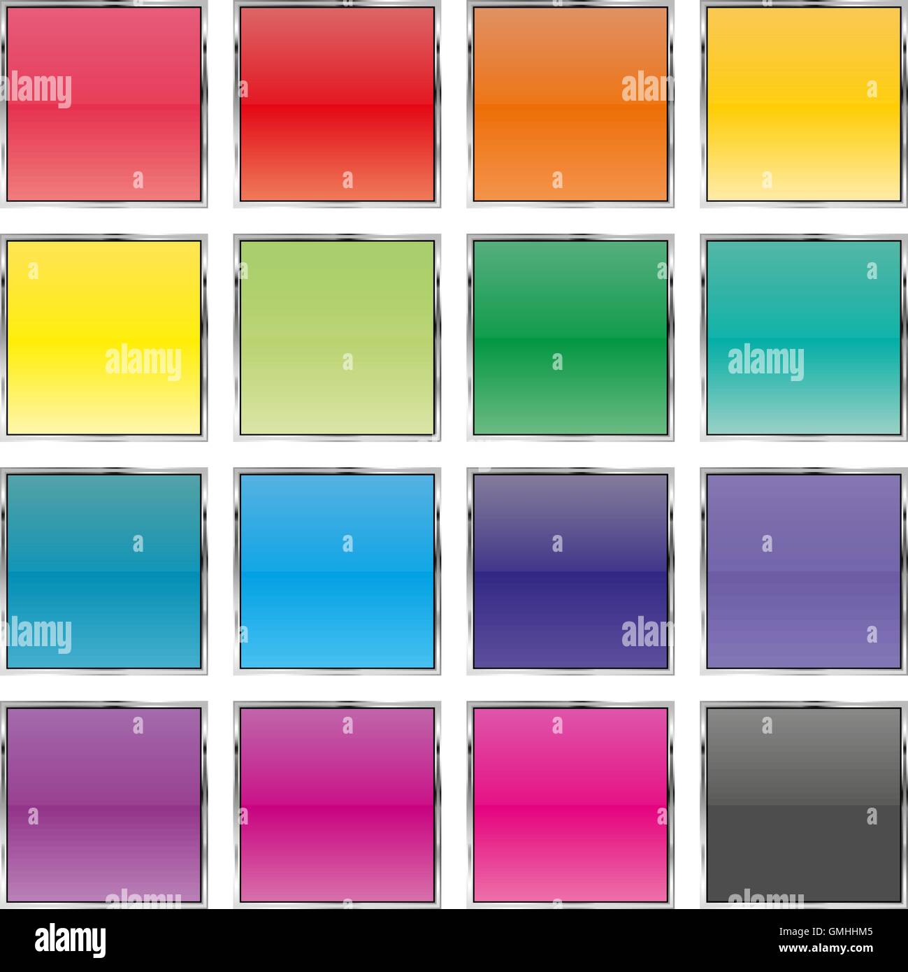 Set of color buttons, vector illustration Stock Vector Image & Art - Alamy