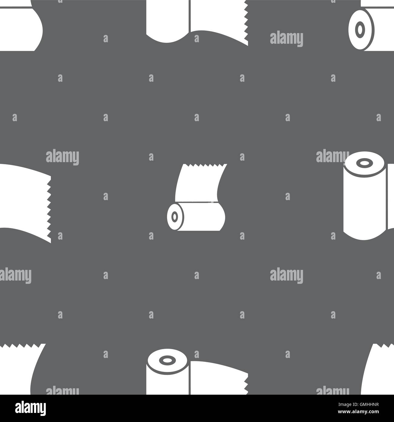 Toilet paper, WC roll icon sign. Seamless pattern on a gray background ...