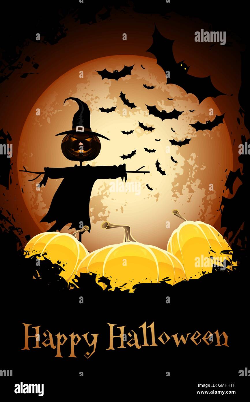 Horror background blue sky Stock Vector Images - Alamy