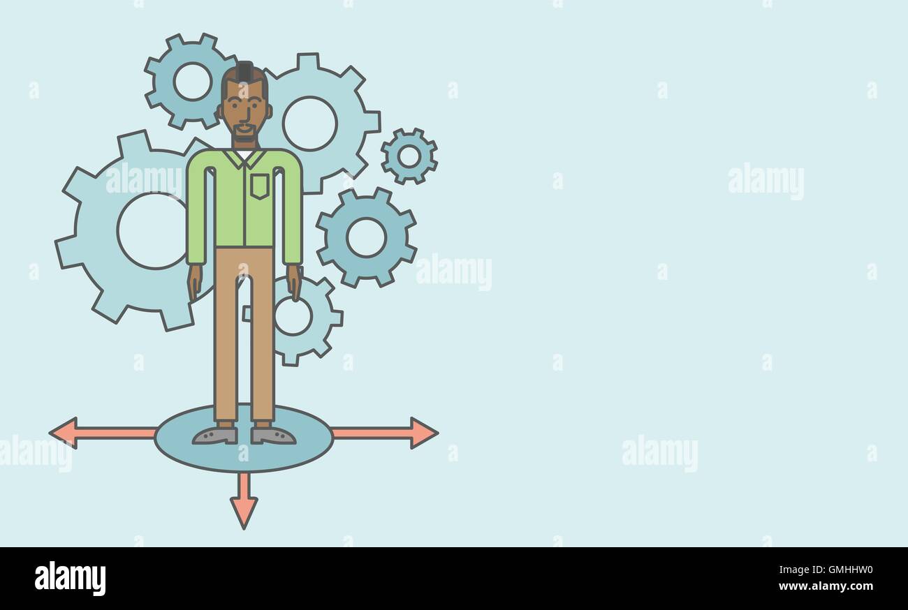 African man choosing Stock Vector Images - Alamy