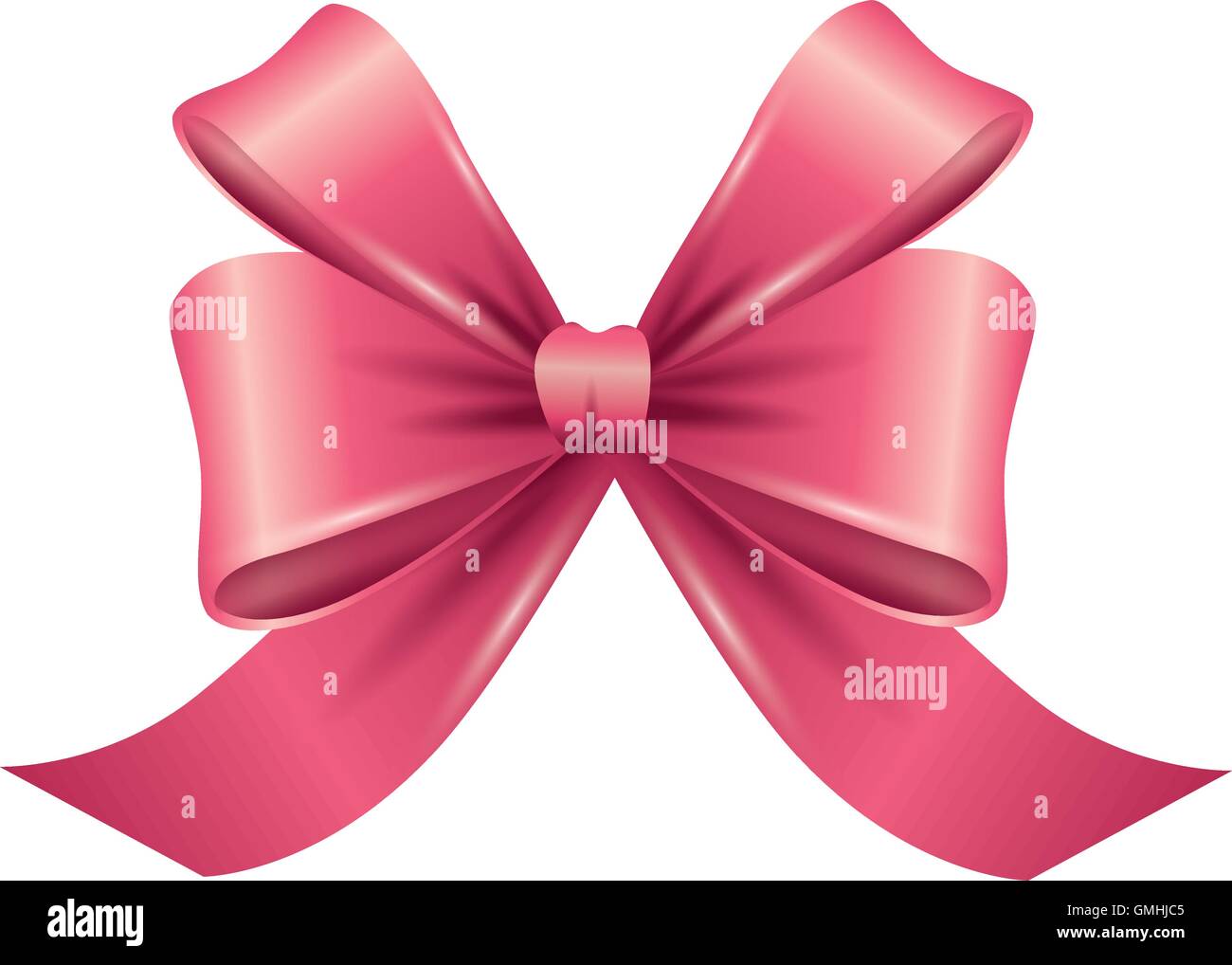 ribbon bow pink Stock Vector Image & Art - Alamy