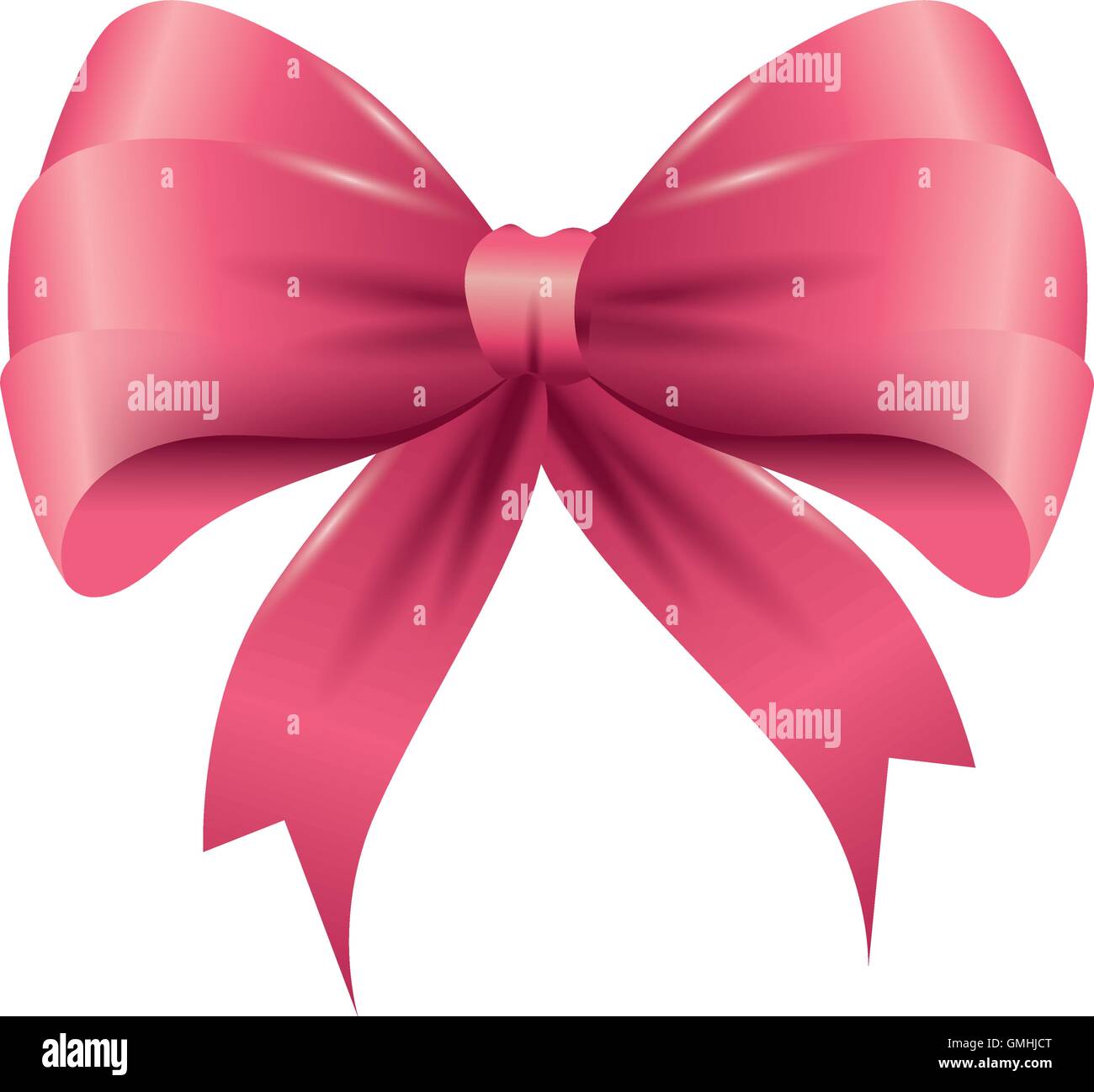 ribbon bow pink Stock Vector Image & Art - Alamy