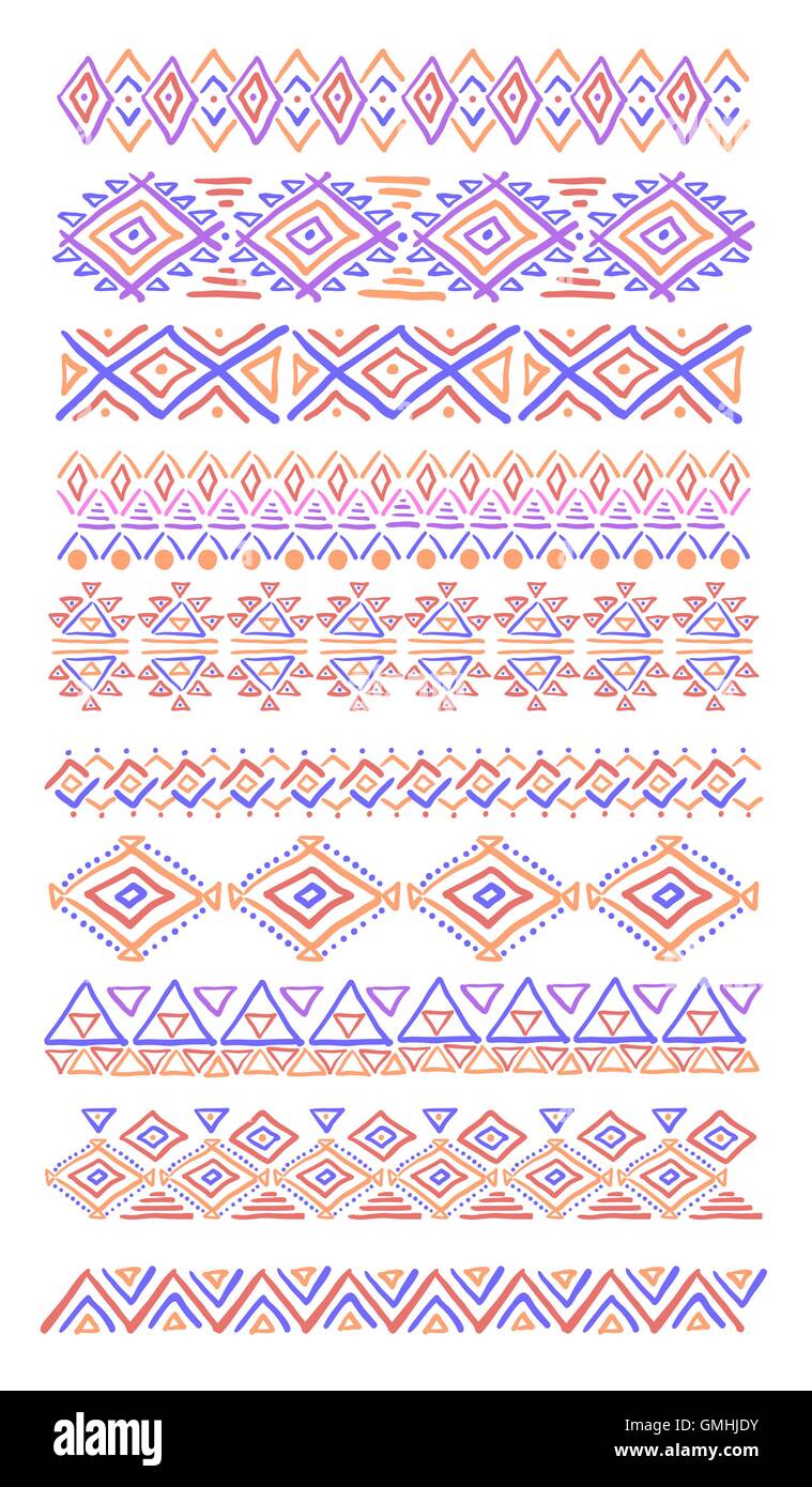 Tribal line vintage hipster Stock Vector Images - Alamy