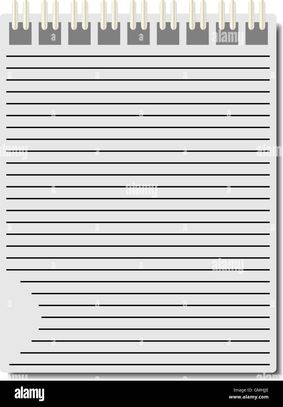 Notepad, vector illustration Stock Vector Image & Art - Alamy