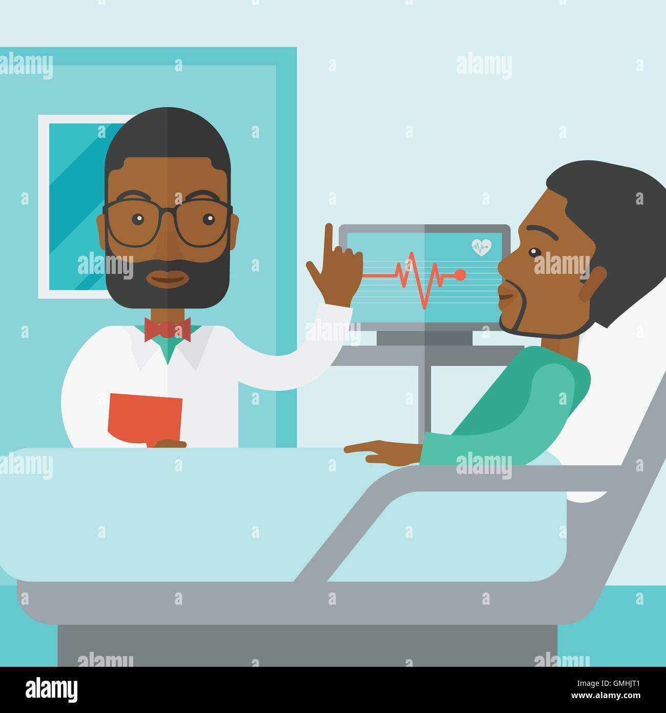 Doctor visiting patient Stock Vector Image & Art - Alamy