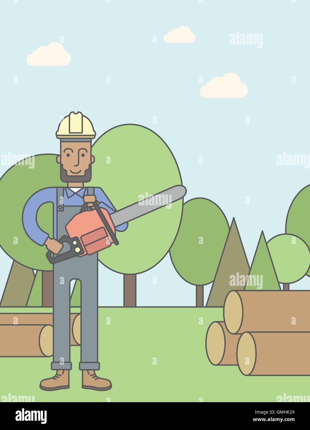 Log man Stock Vector Images - Alamy