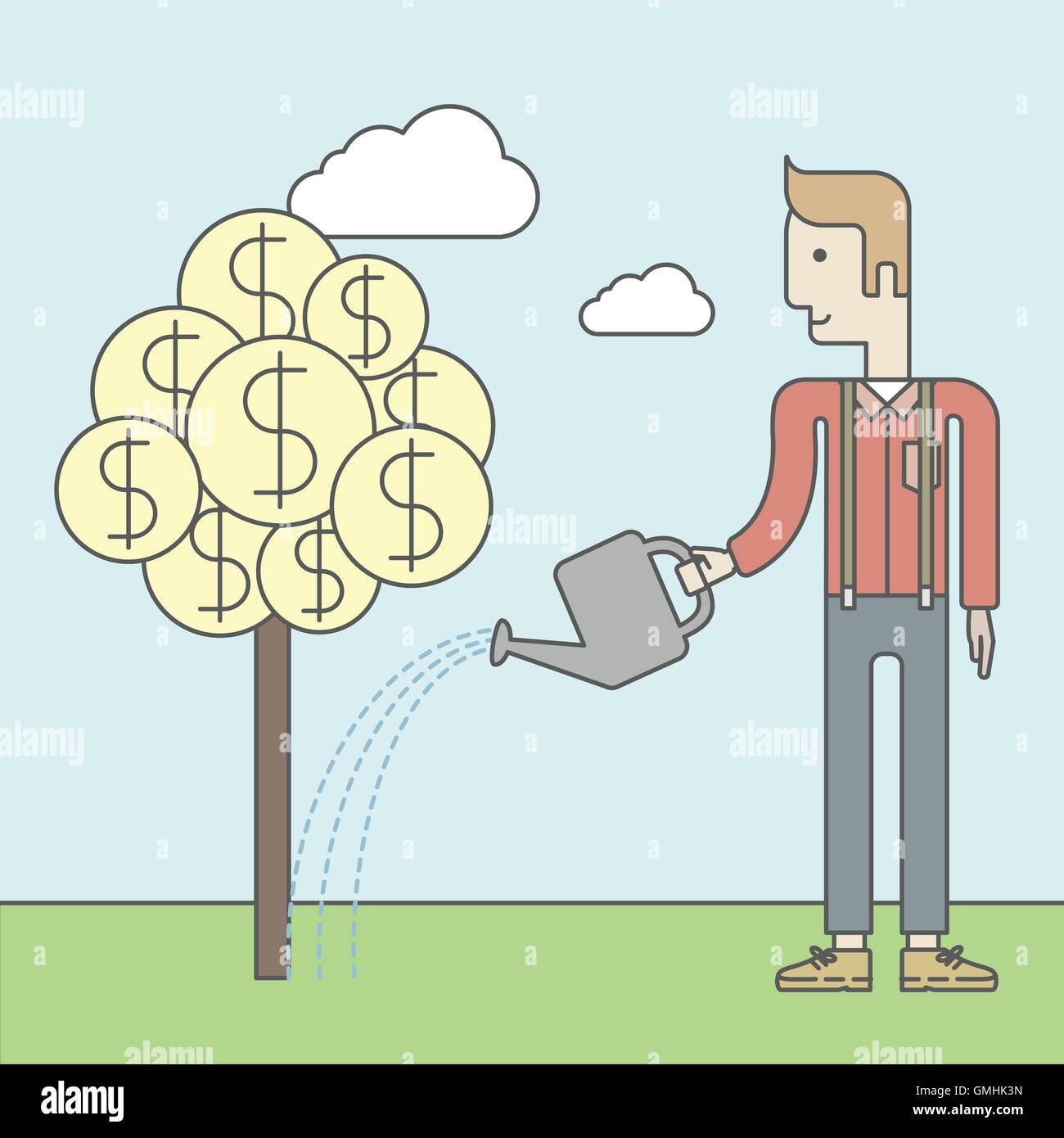 Tree line square Stock Vector Images - Alamy