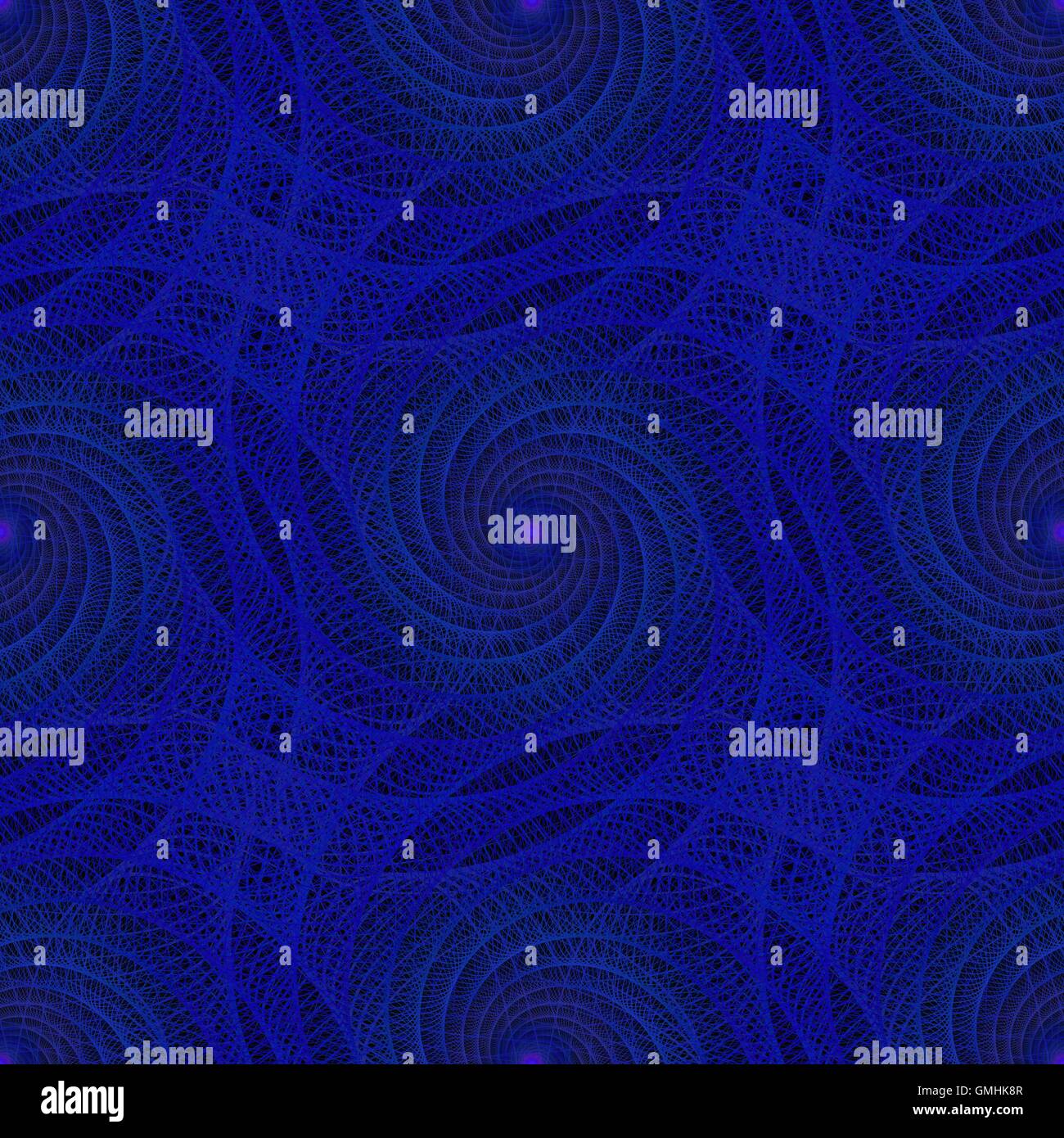 Blue seamless fractal spiral pattern background Stock Vector Image ...