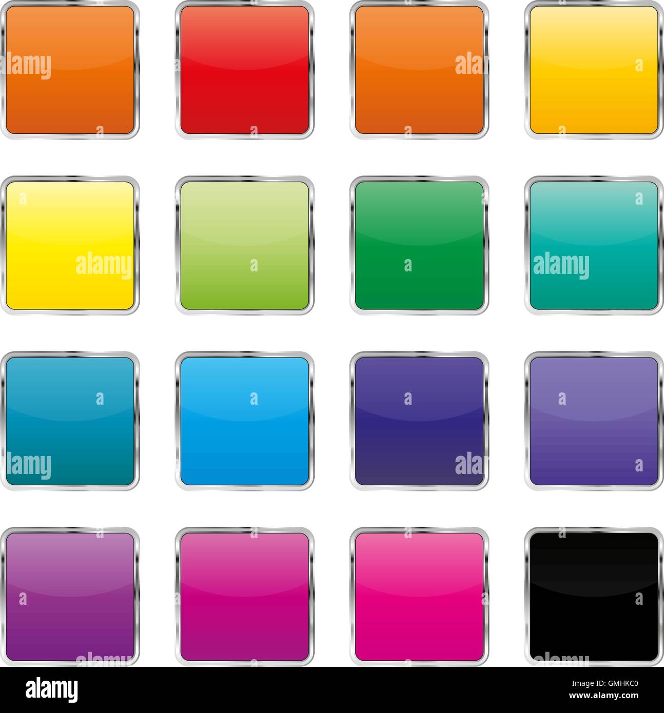 Set of color buttons, vector illustration Stock Vector Image & Art - Alamy