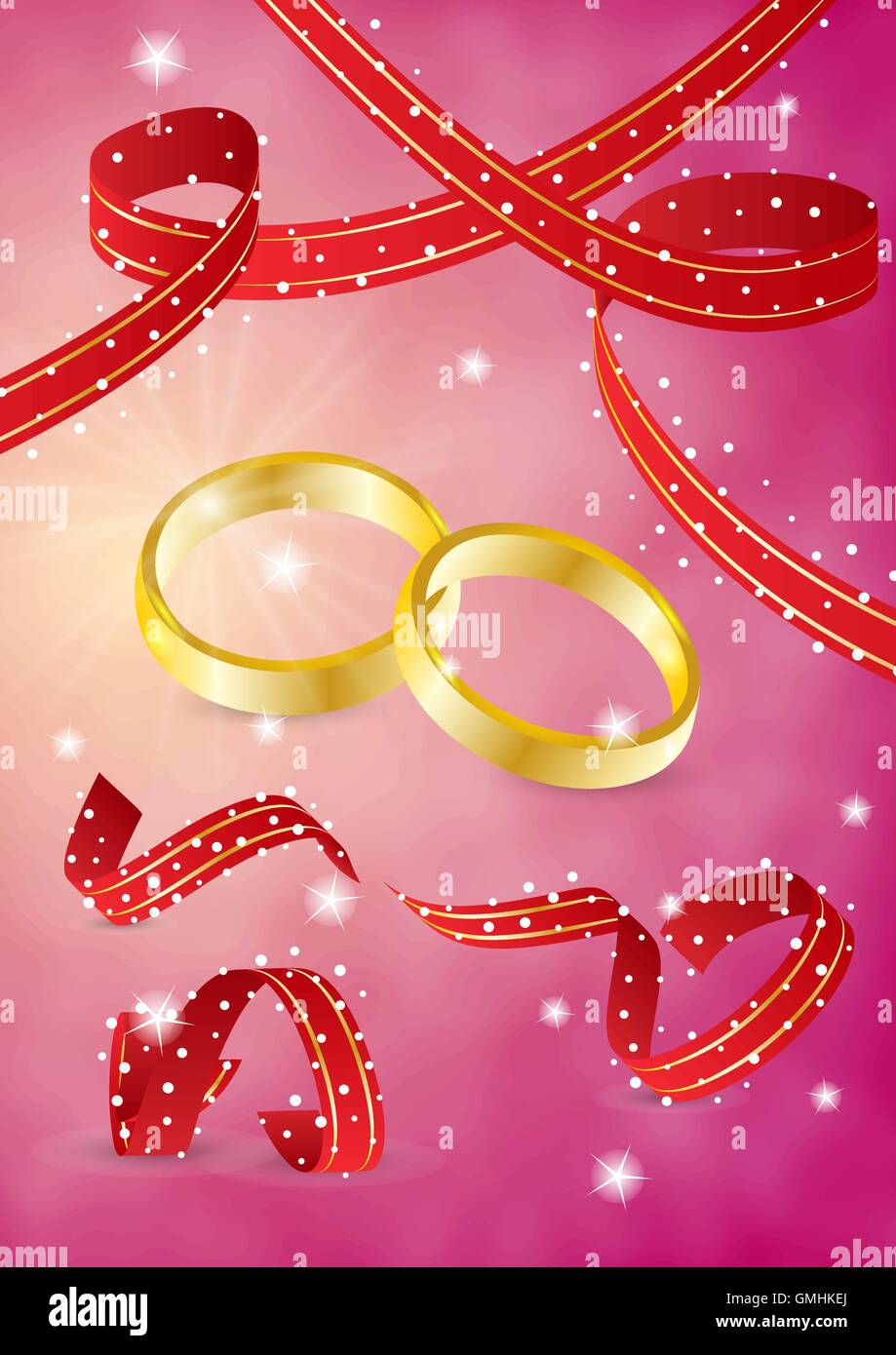 Two red rings Stock Vector Images - Alamy