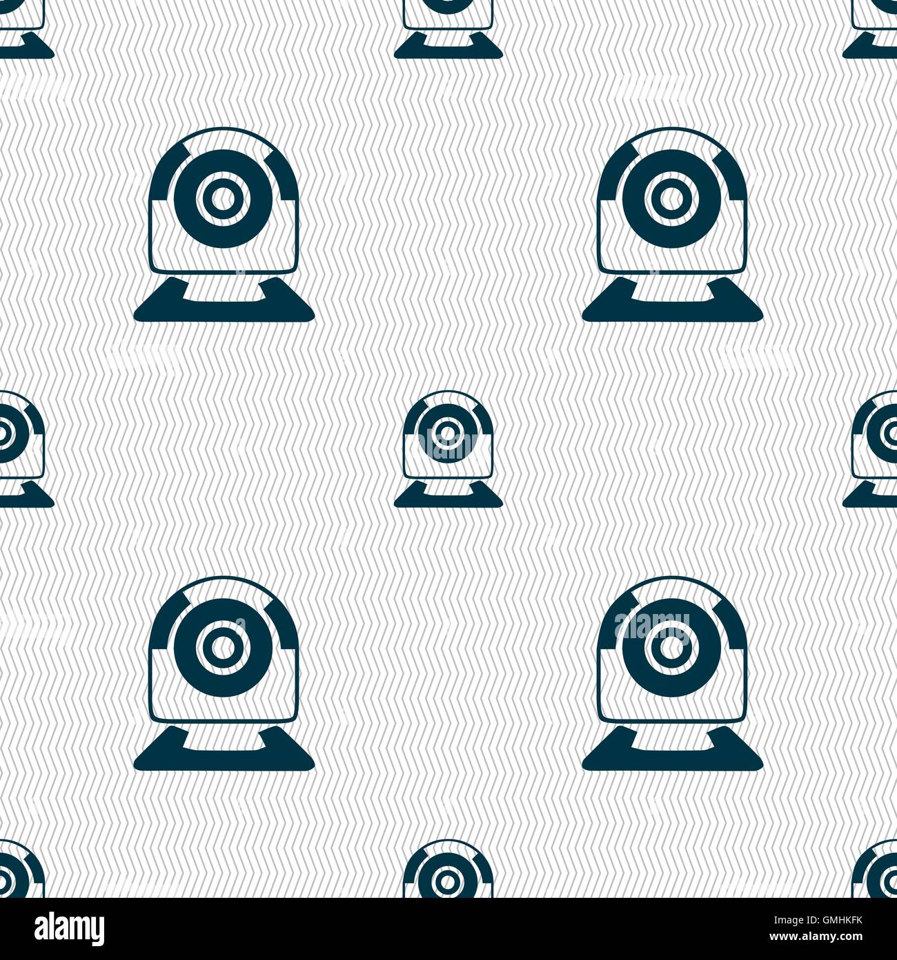 Webcam sign icon. Web video chat symbol. Camera chat. Seamless abstract ...