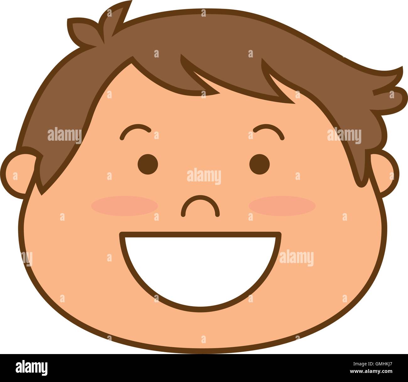 little boy smiling Stock Vector Image & Art - Alamy