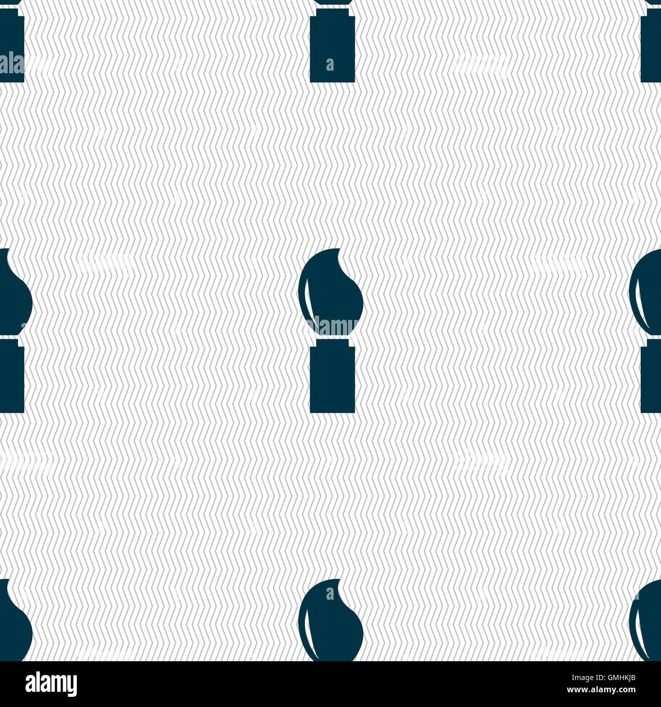 Paint brush sign icon. Artist symbol. Seamless abstract background with ...