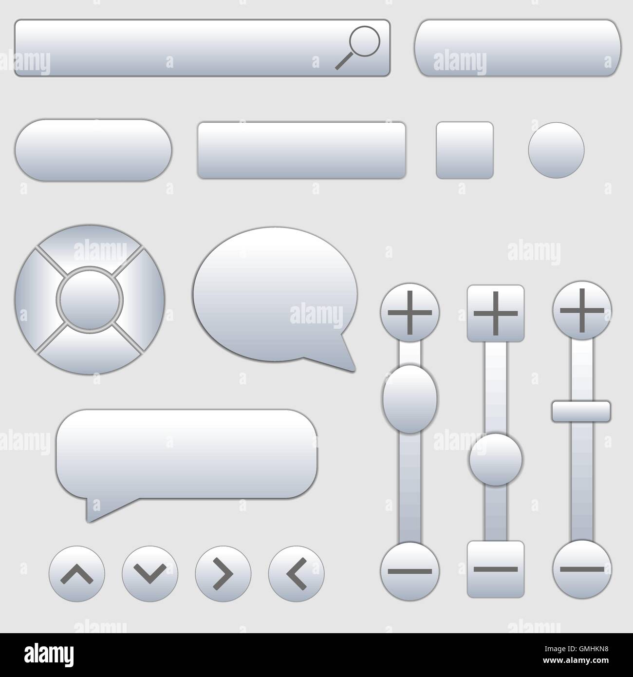 Set of web elements, vector illustration Stock Vector Image & Art - Alamy