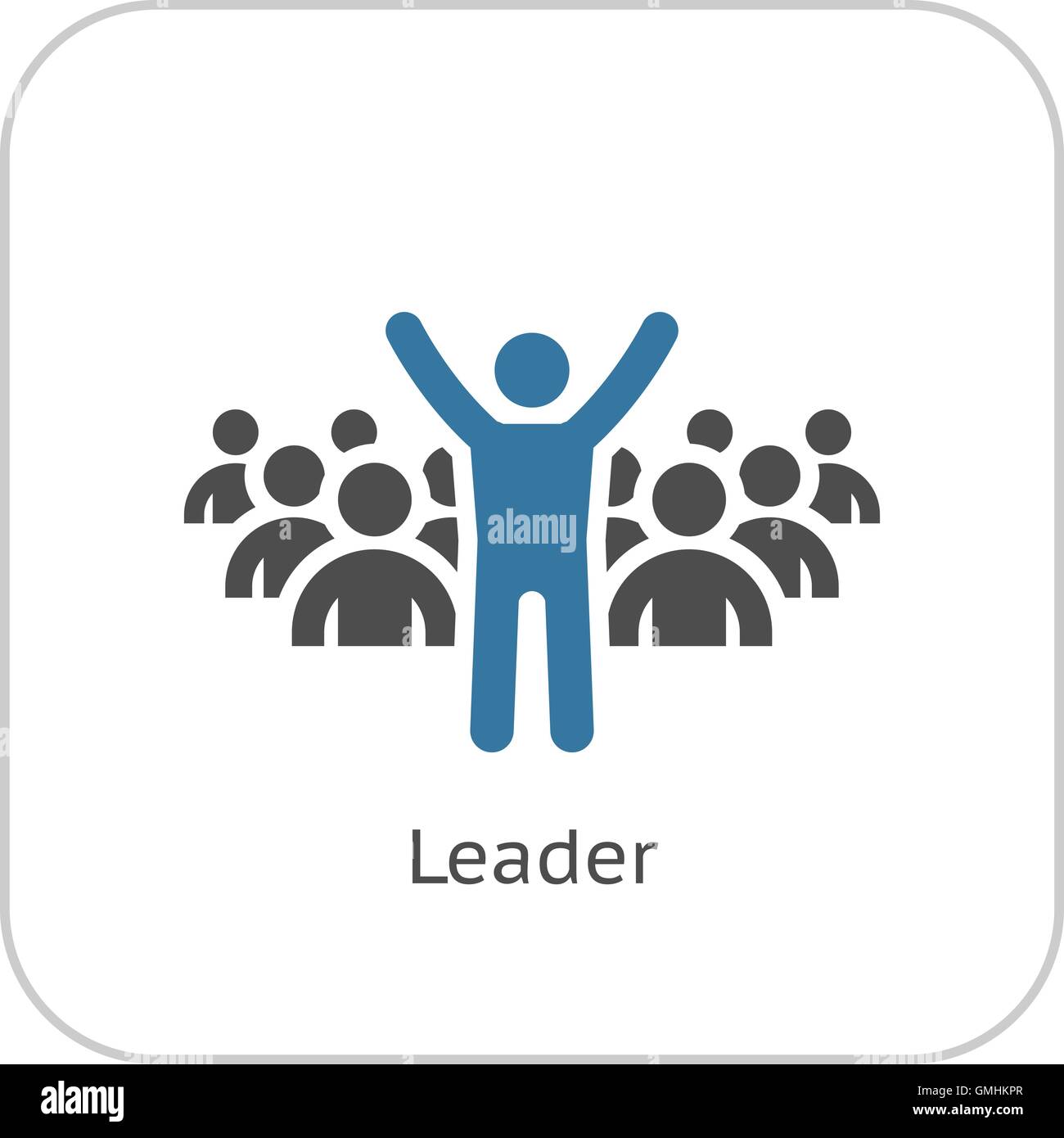 Leader Icon. Business Concept. Flat Design Stock Vector Image & Art - Alamy