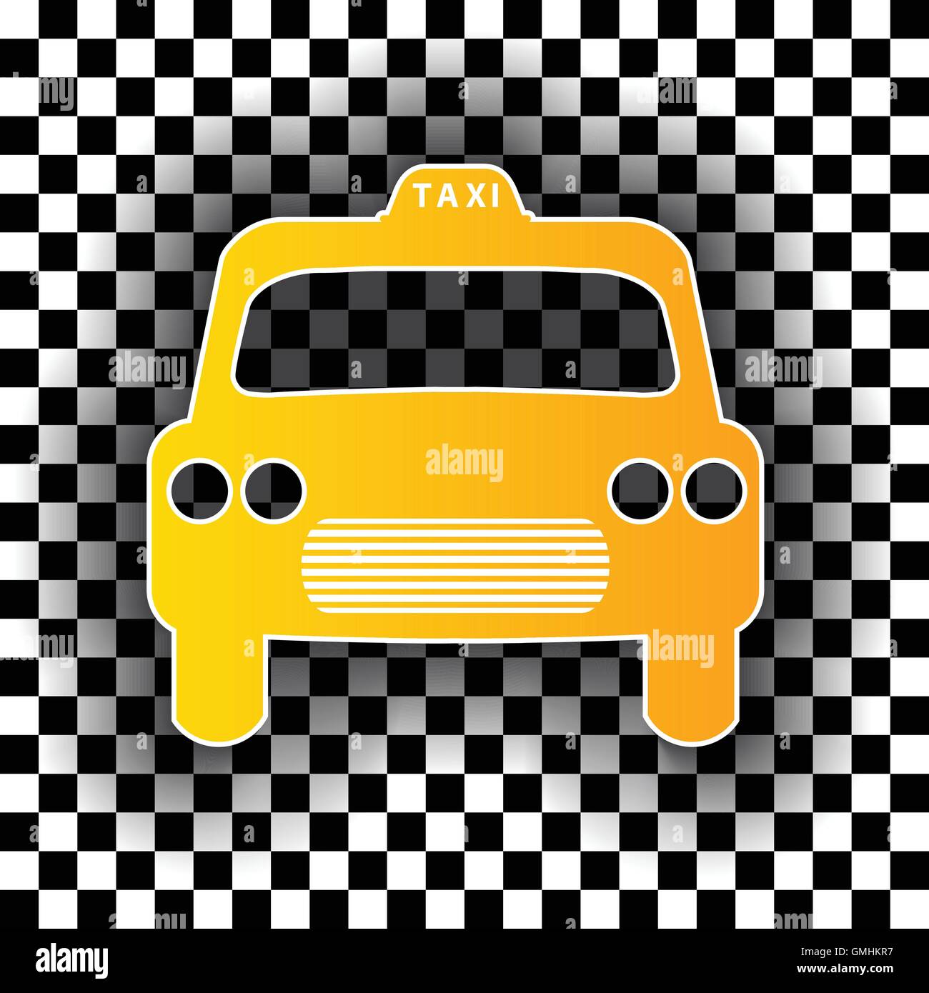 Taxi cab shaped badge Stock Vector Image & Art - Alamy