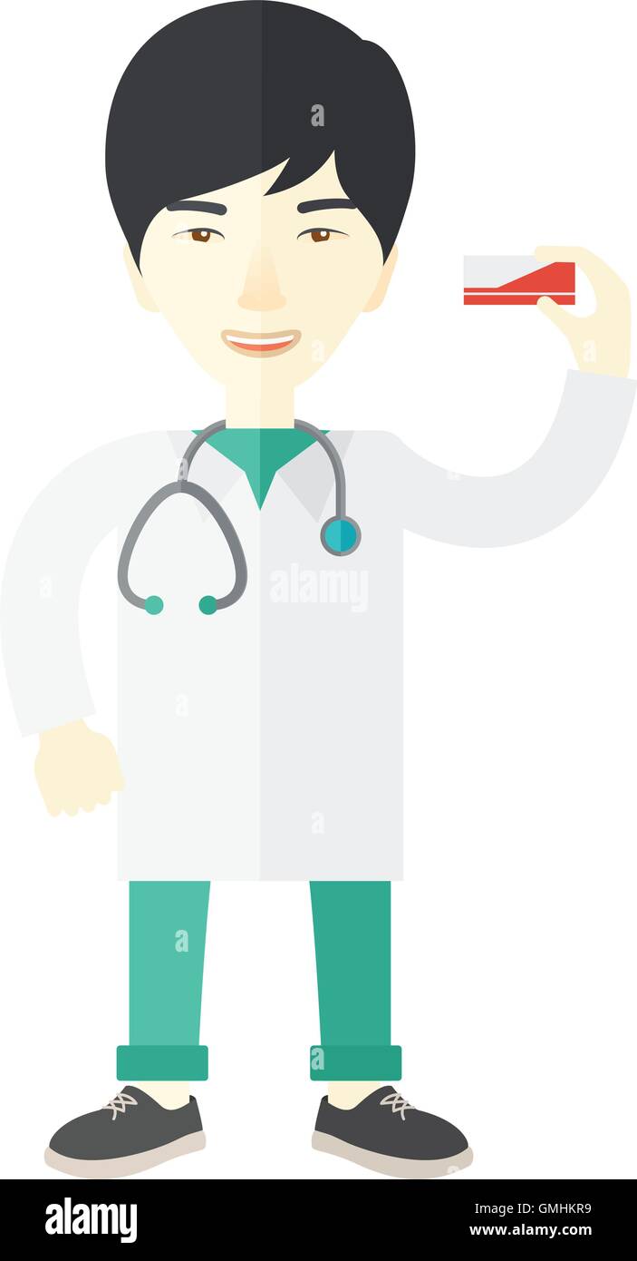 Male pharmacist in white Stock Vector Images - Alamy
