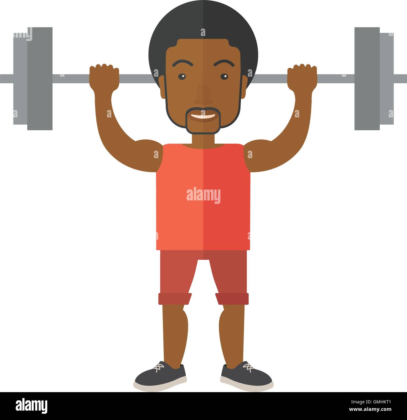 Active african american sportsman Stock Vector Images - Alamy