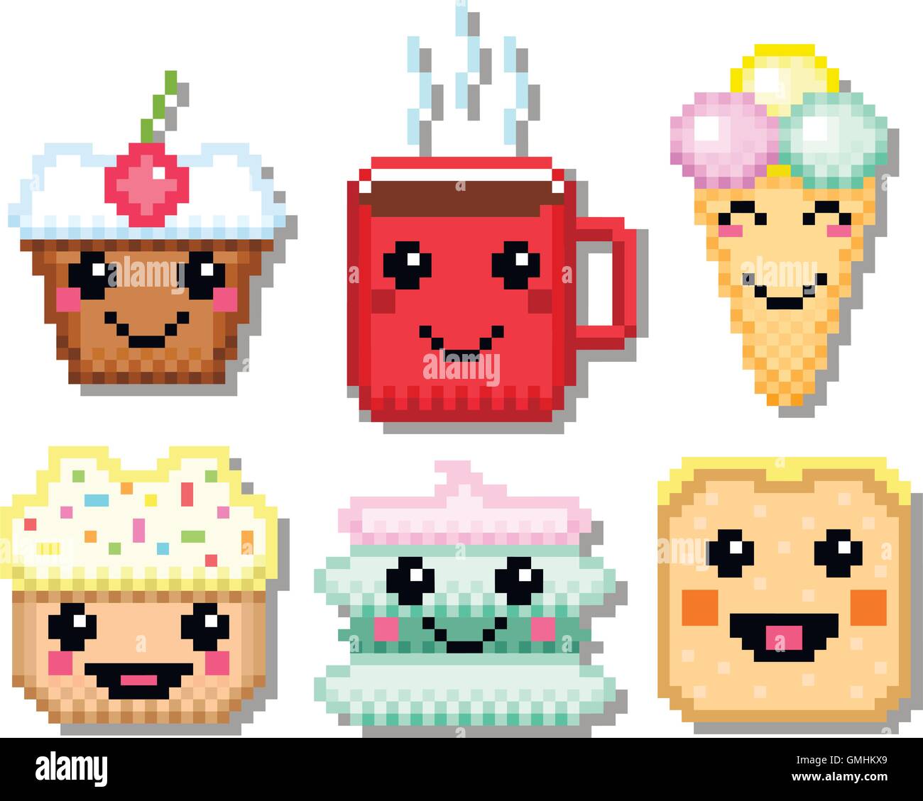 Ice cream cakes sweets Stock Vector Images - Alamy