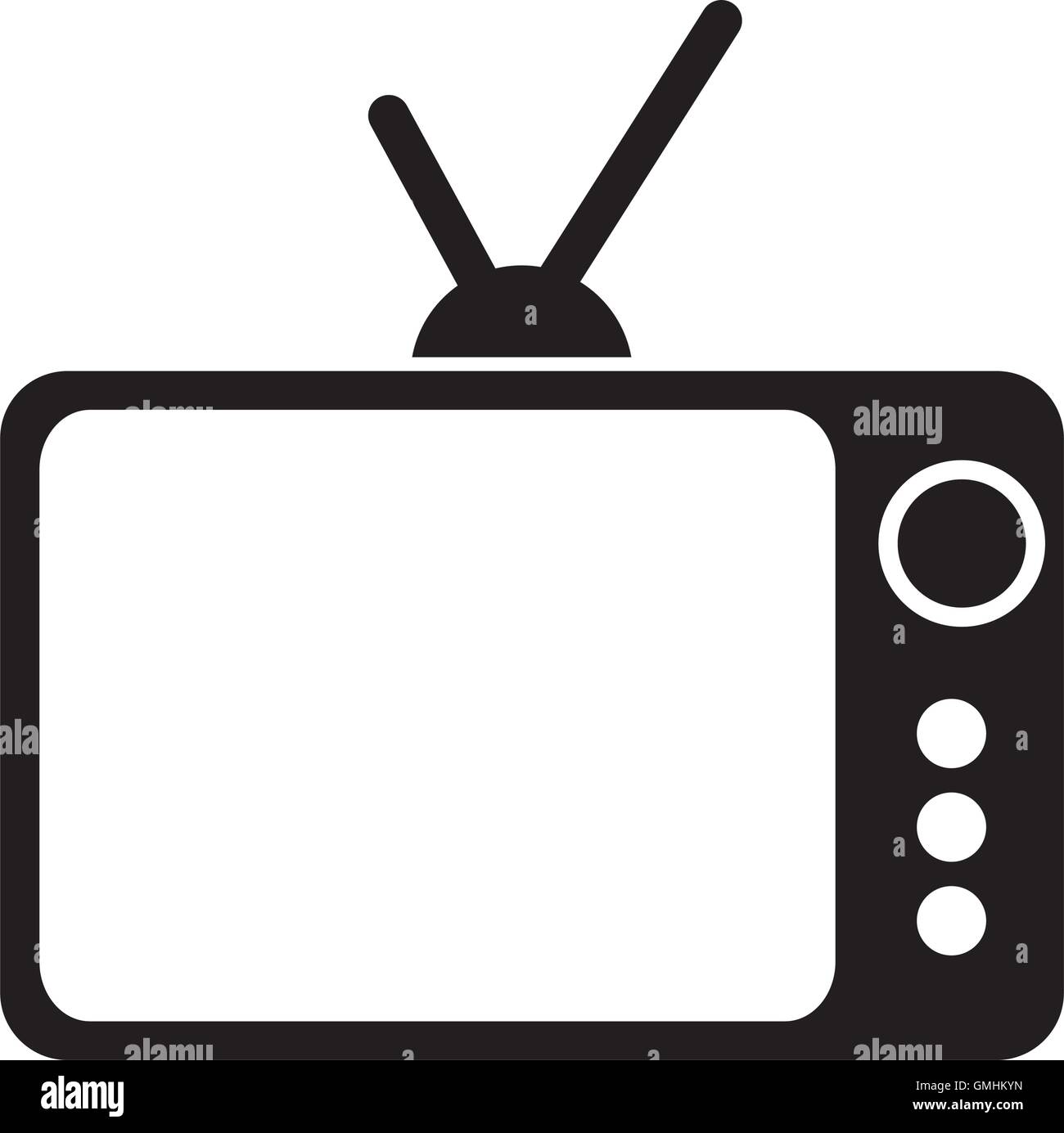 Vintage tv knob Stock Vector Images - Alamy