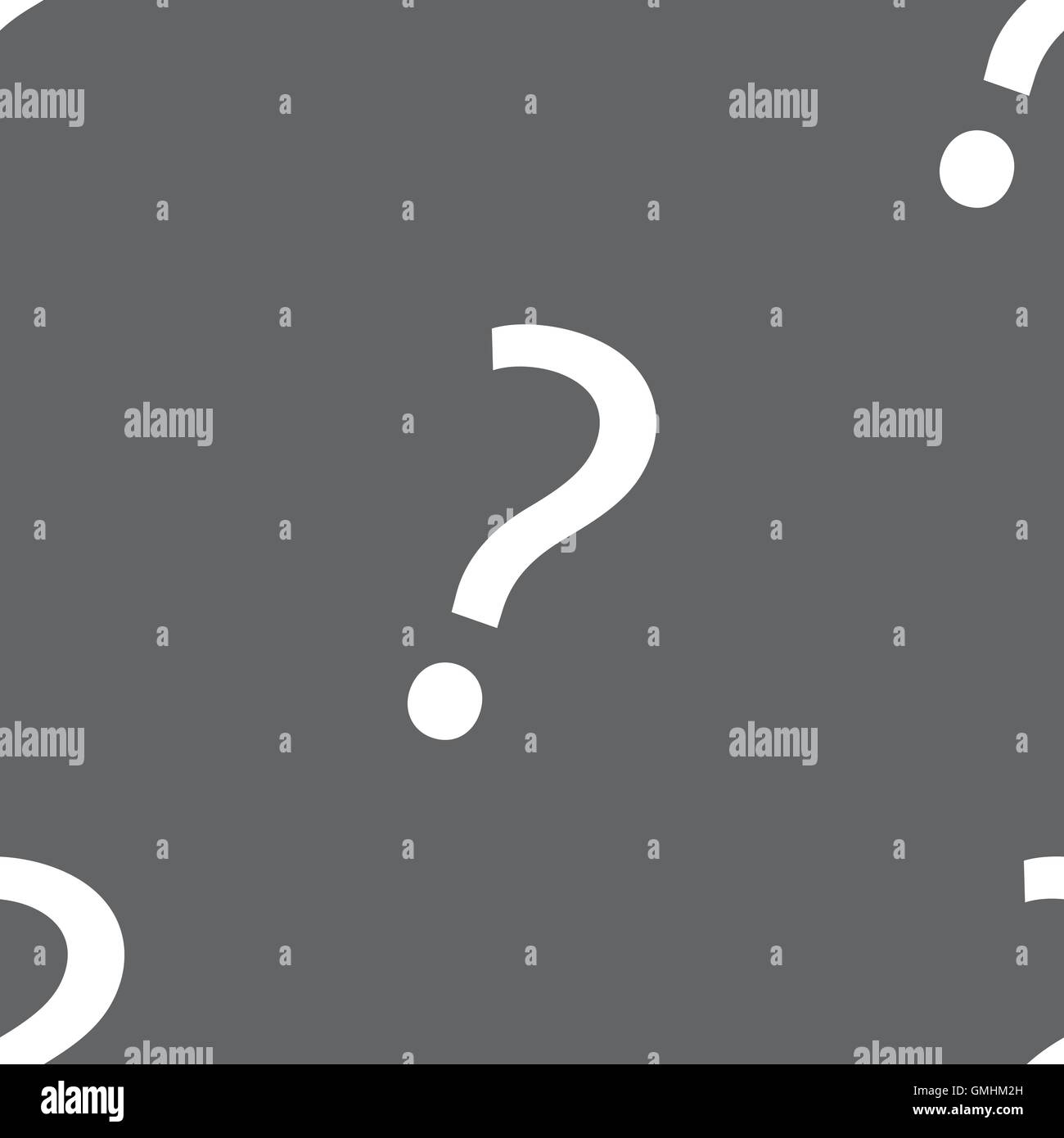 Question mark sign icon. Help symbol. FAQ sign. Seamless pattern on a ...