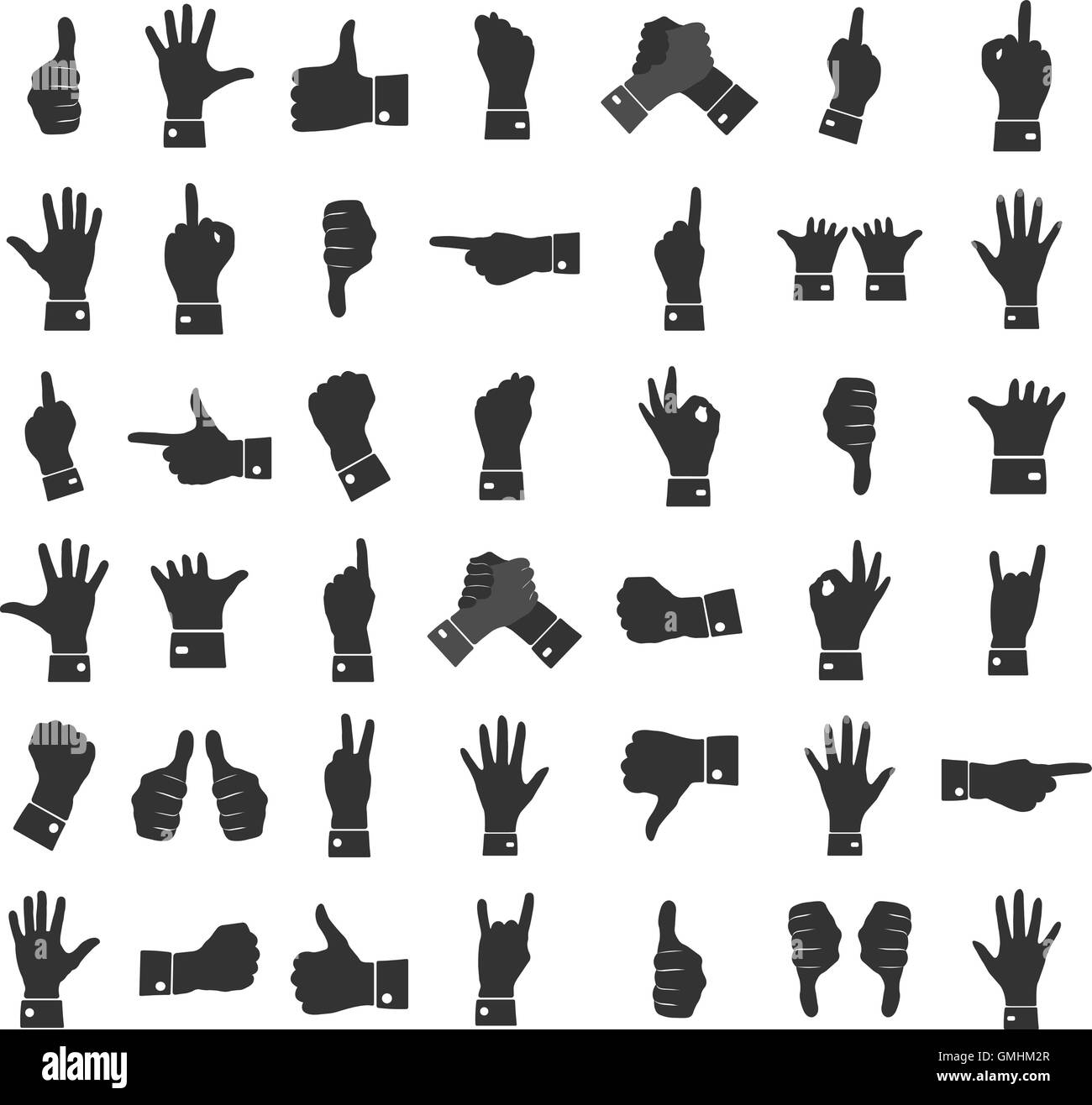 Icons hands, vector Stock Vector Image & Art - Alamy