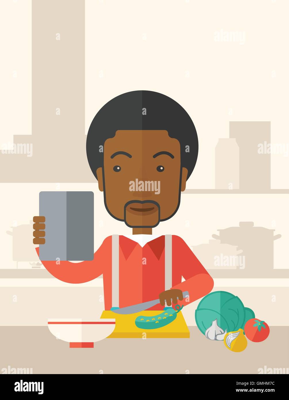 Man cooking food Stock Vector Image & Art - Alamy