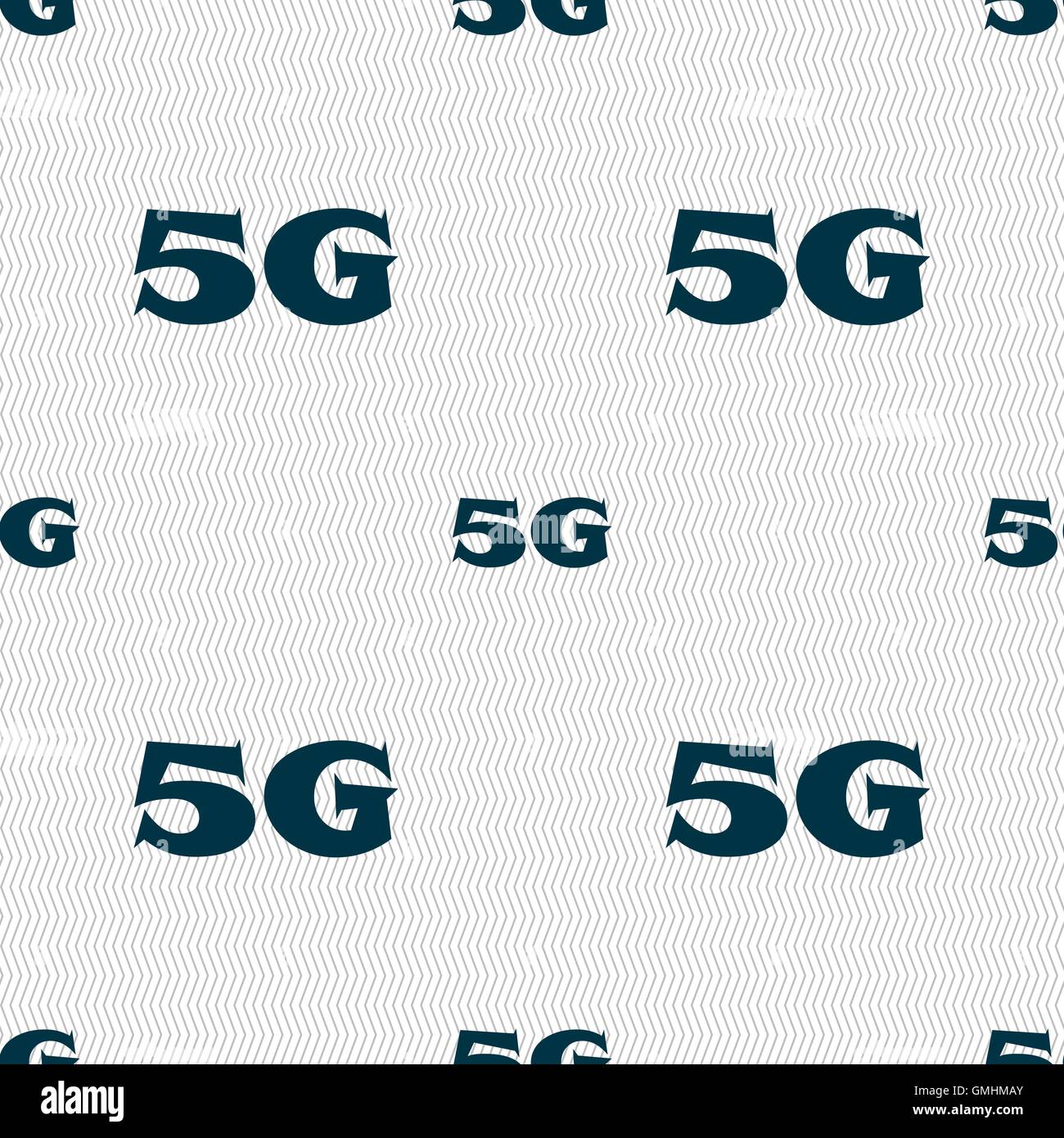 5G sign icon. Mobile telecommunications technology symbol. Seamless ...