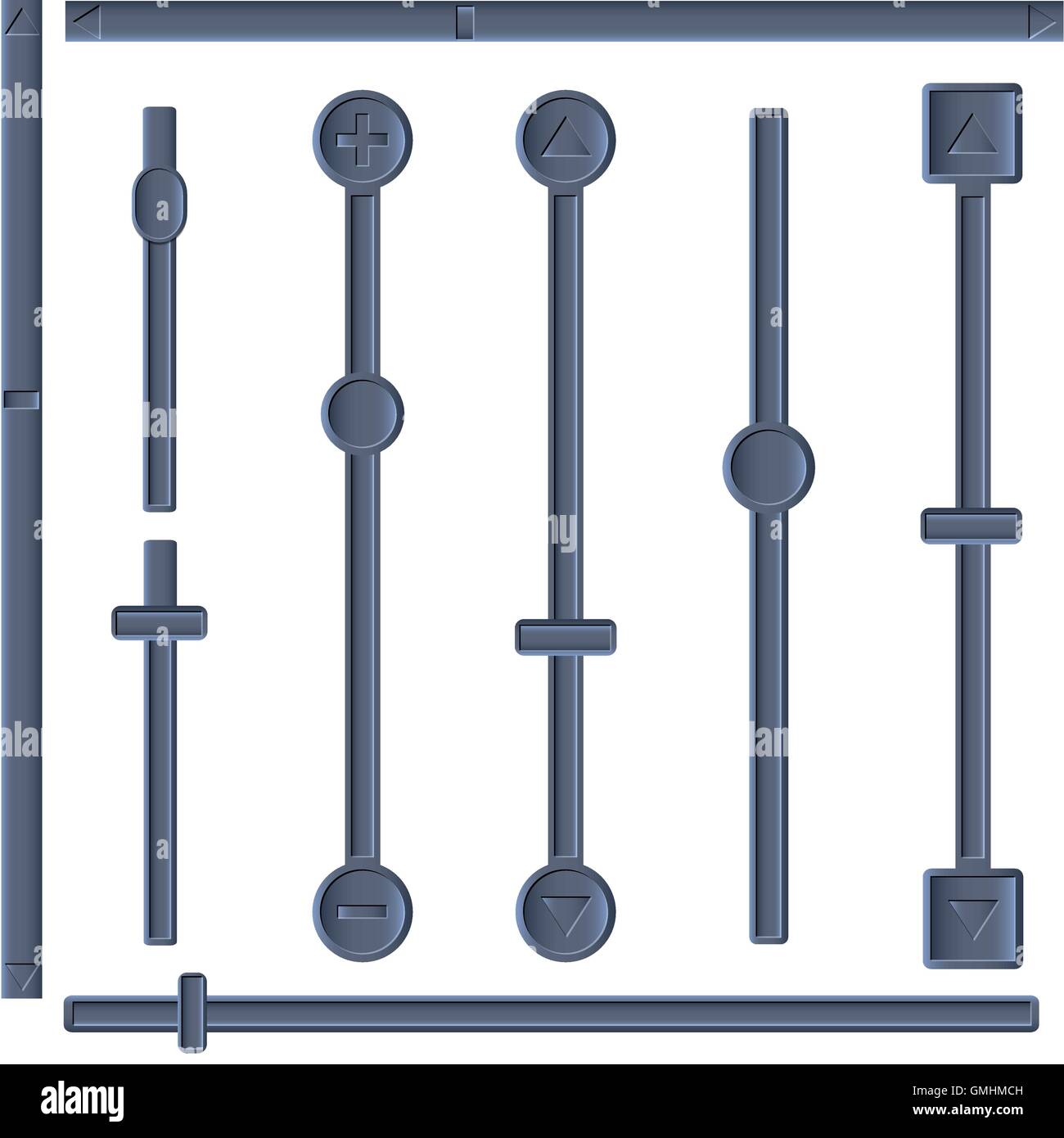 A set of sliders, vector illustration Stock Vector Image & Art - Alamy