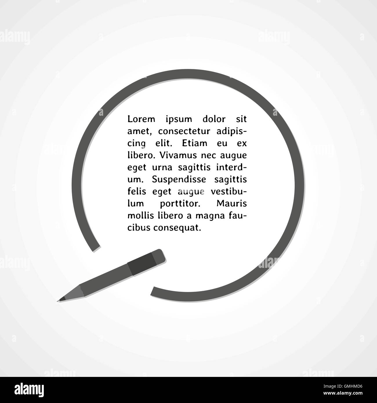 pen symbol and circle Stock Vector Image & Art - Alamy