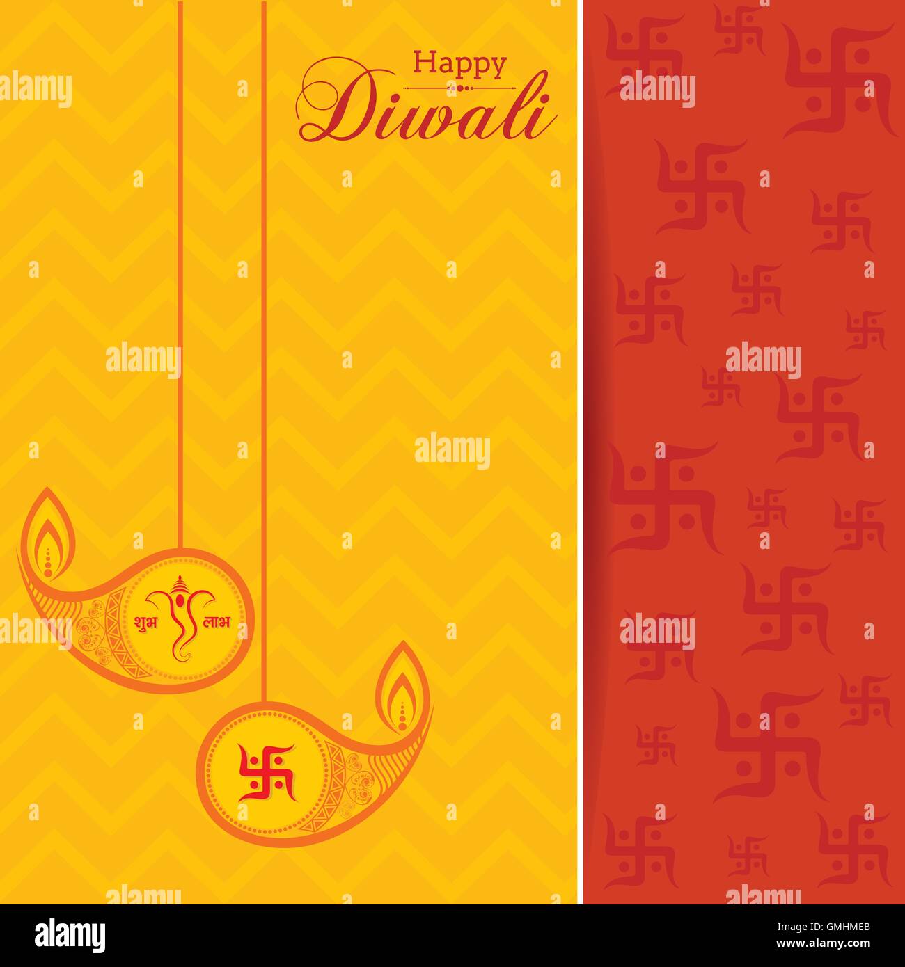 Stylish design and text for Diwali celebration stock vector Stock ...