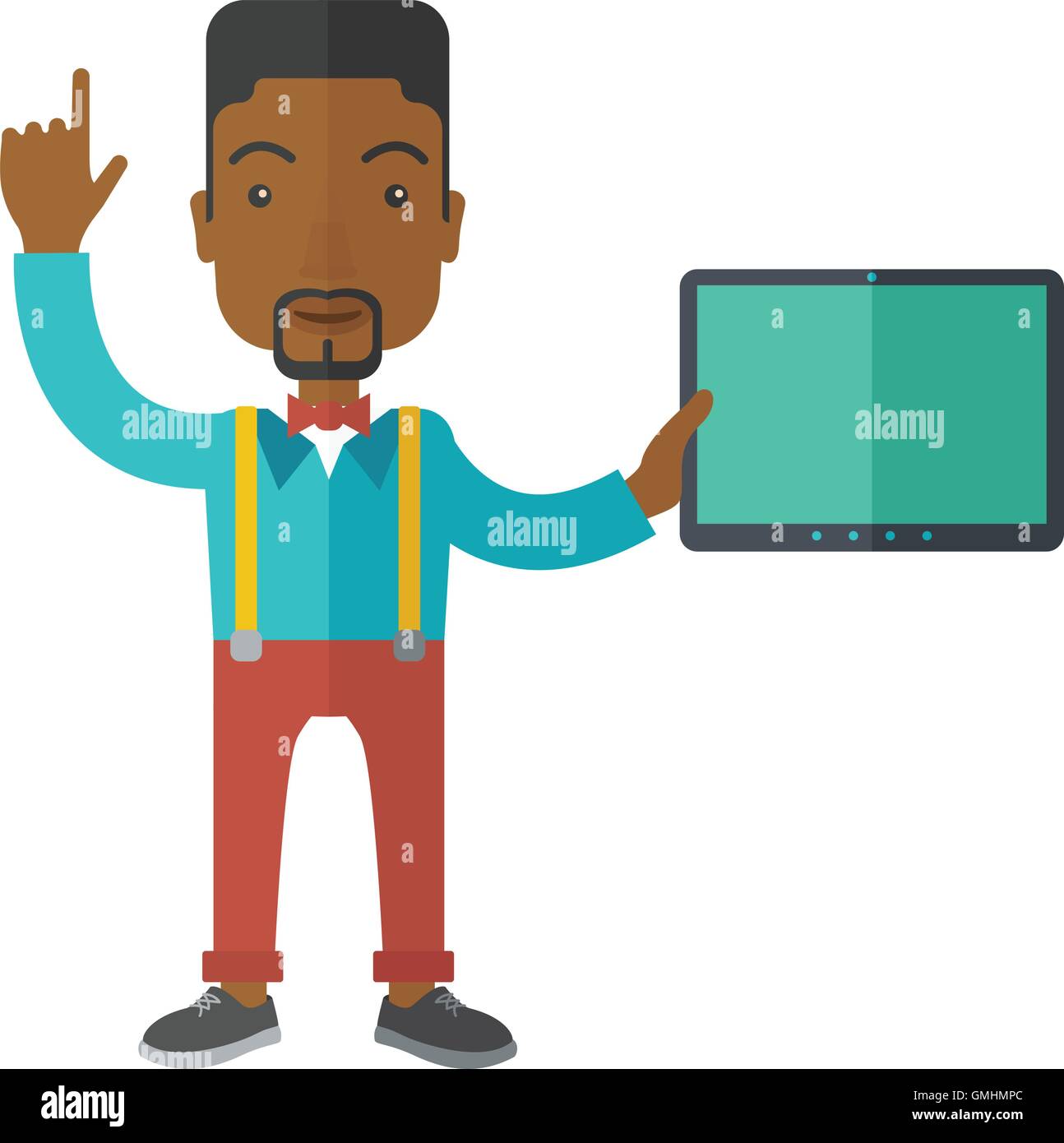 Doctor showing tablet Stock Vector Images - Alamy